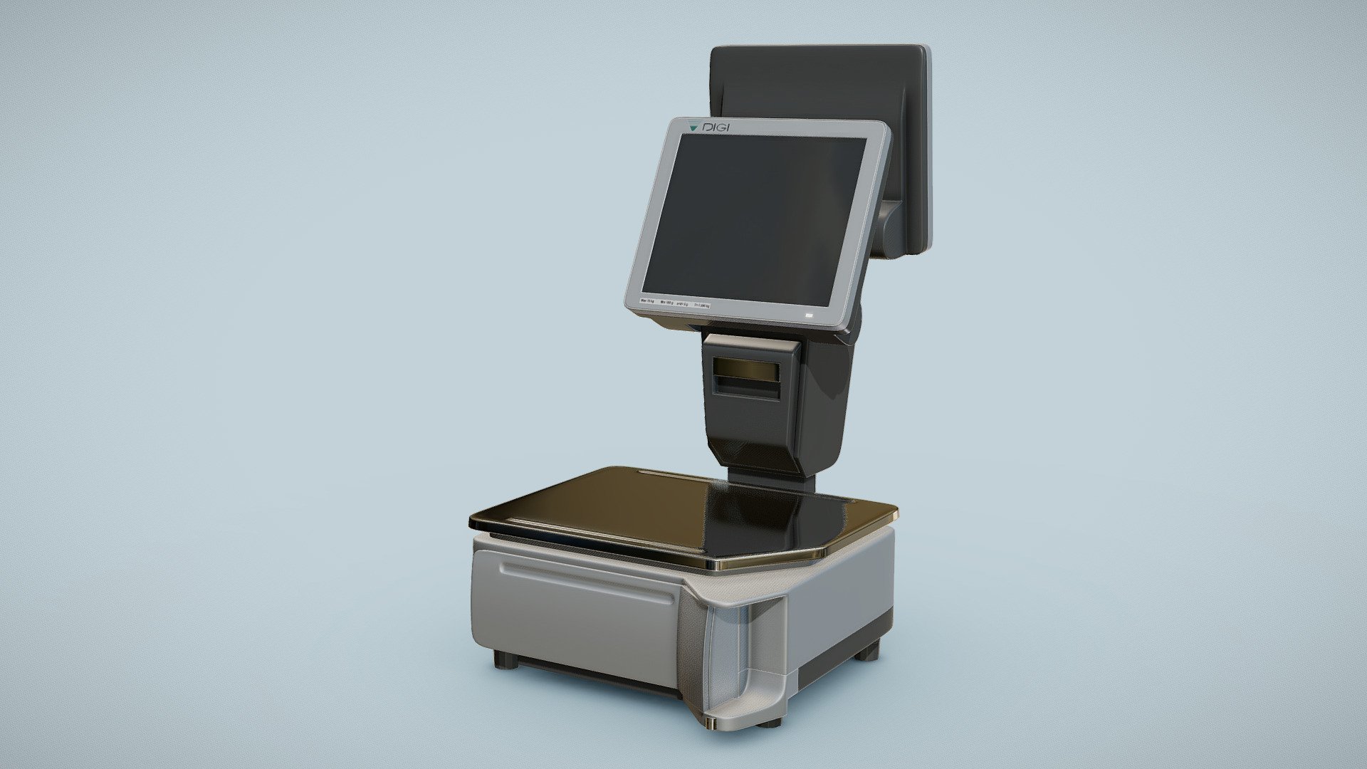 Electronic Market Scale - Buy Royalty Free 3D model by romullus ...