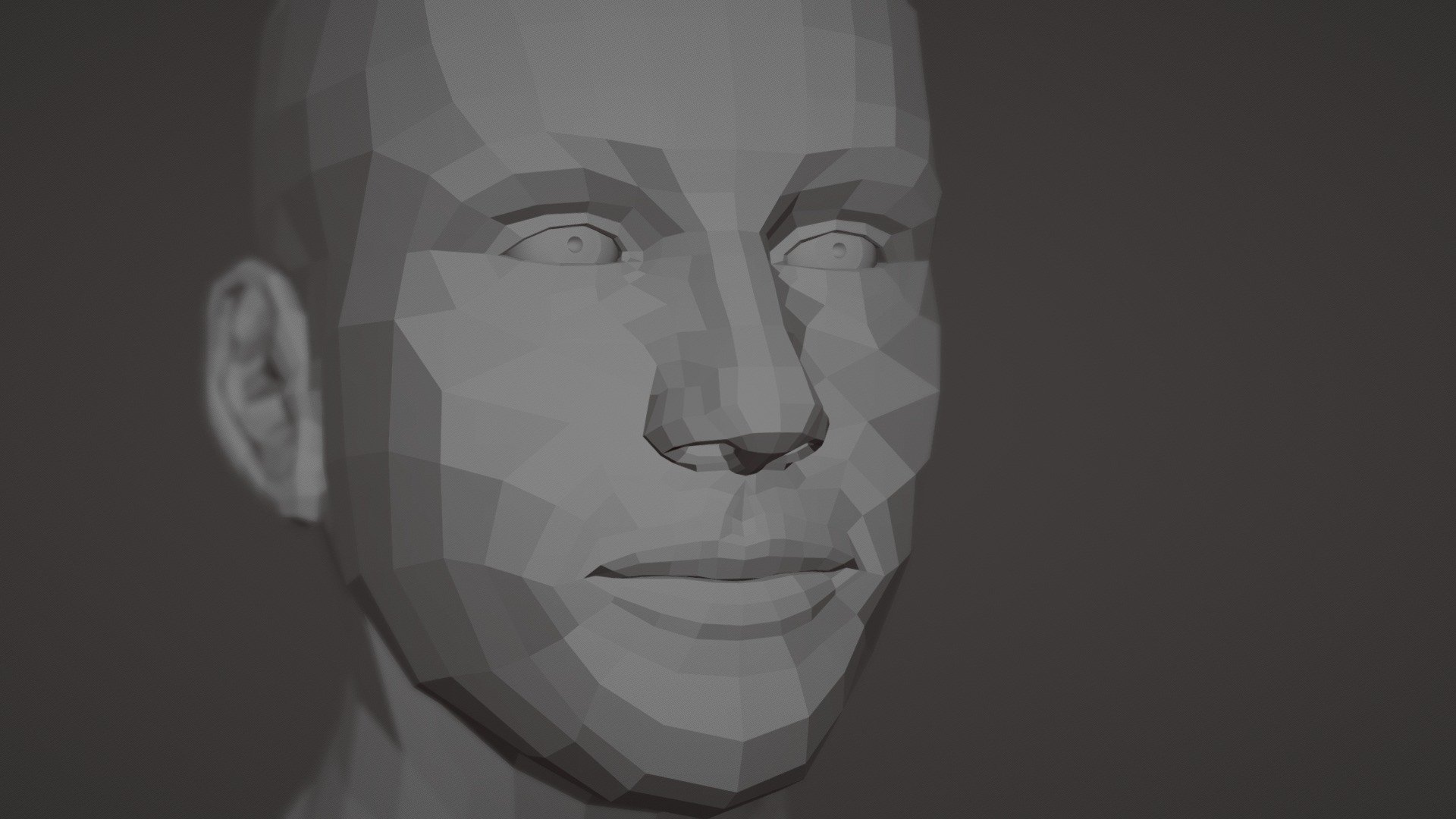 Head Low Poly - 3D model by nielsxD [db98740] - Sketchfab