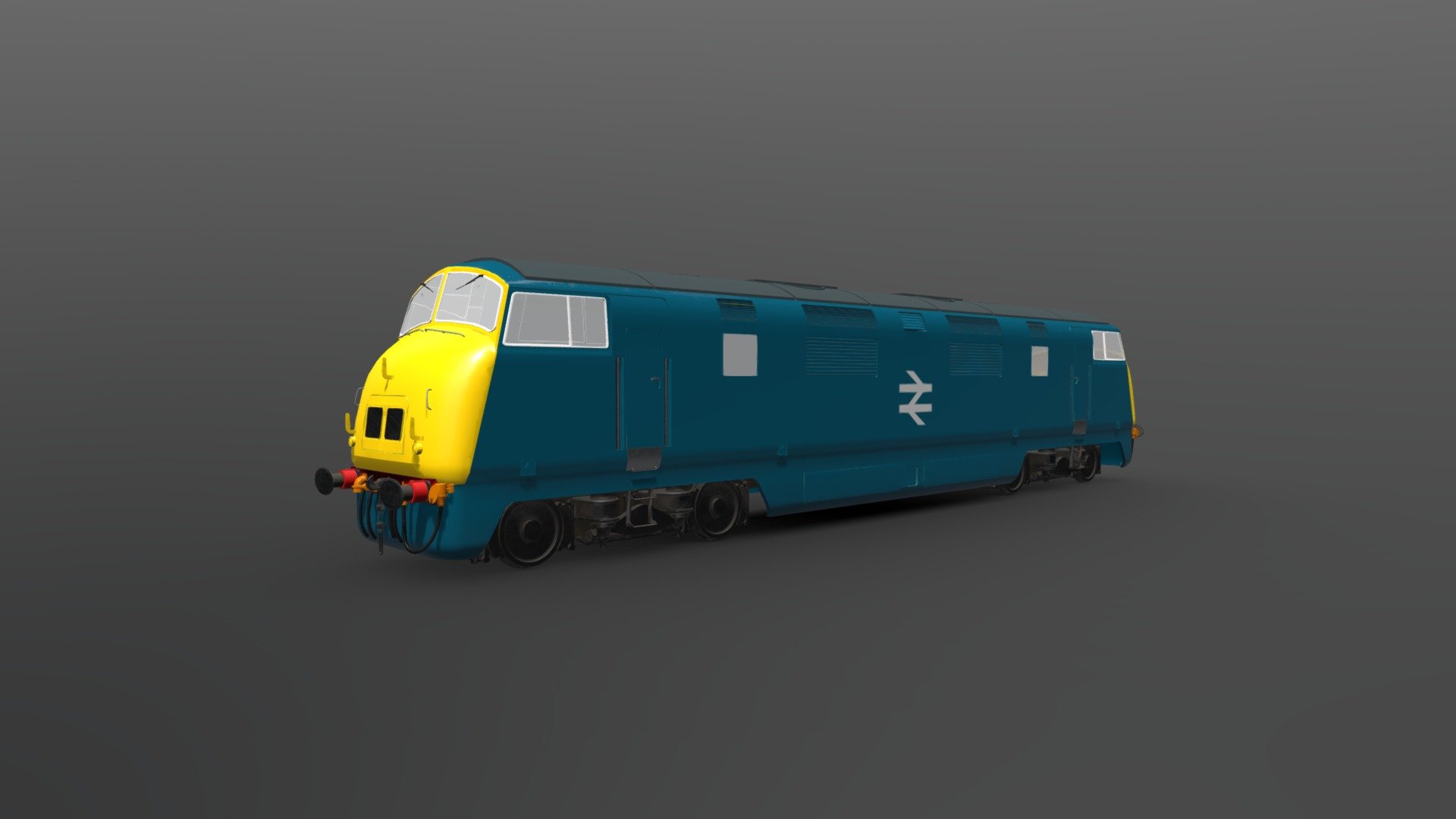 British Rail Class 42 'Warship' loco BR Blue - Download Free 3D model ...