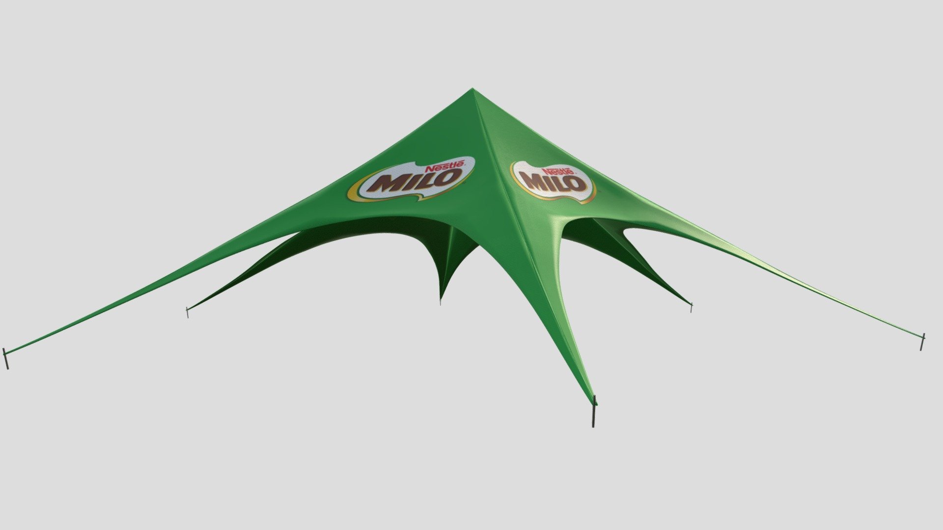 Branded Spider Tent 16x16 Mts / 52'x52' - Buy Royalty Free 3D model by ...