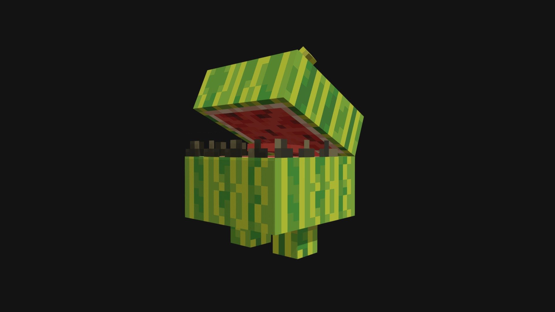 Watermelon monster - 3D model by Mirage_art [db9cb64] - Sketchfab