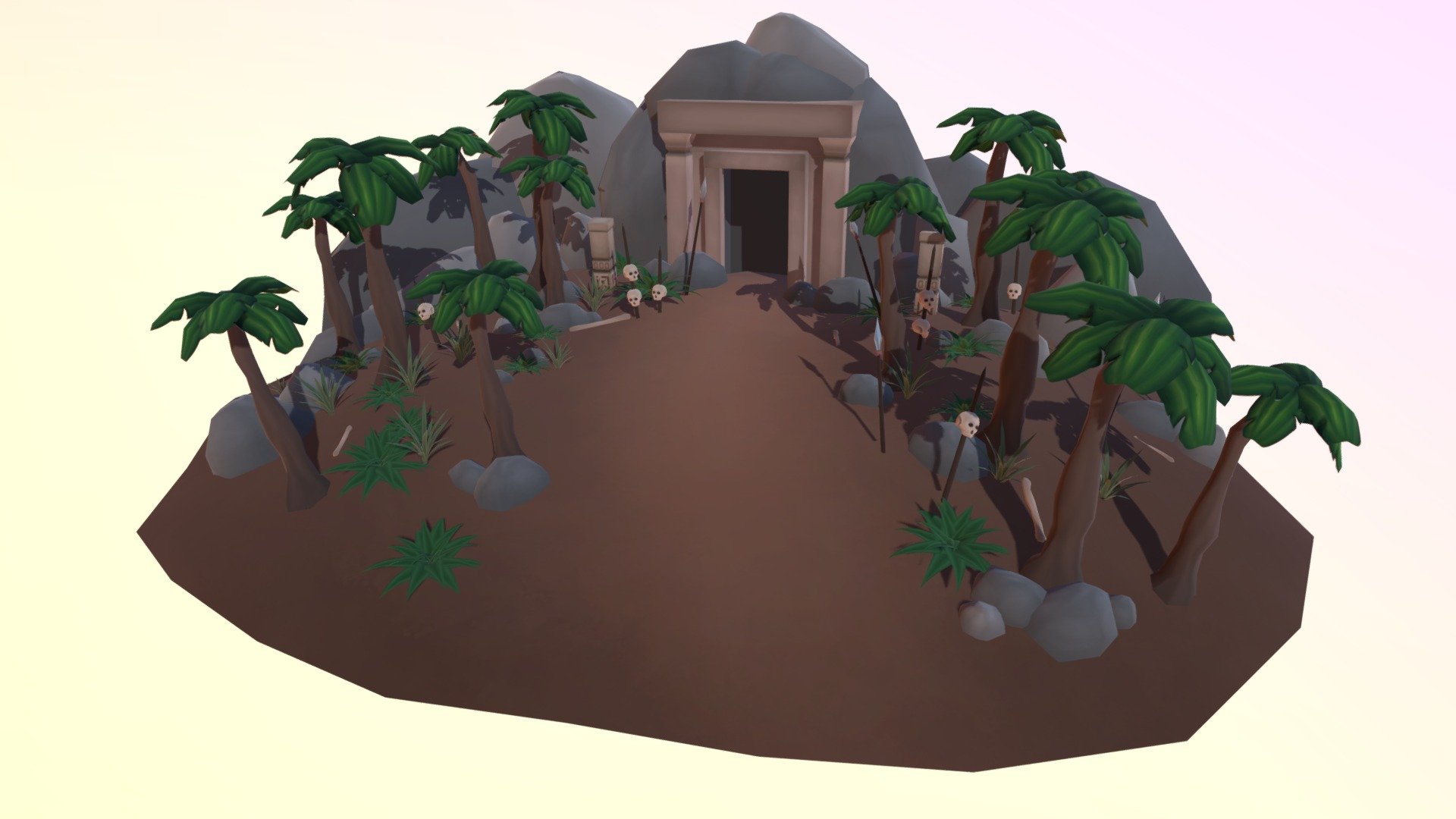 Keep it Low Poly: Aztec Temple - 3D model by Zoë Baars (@ZoeBaars ...