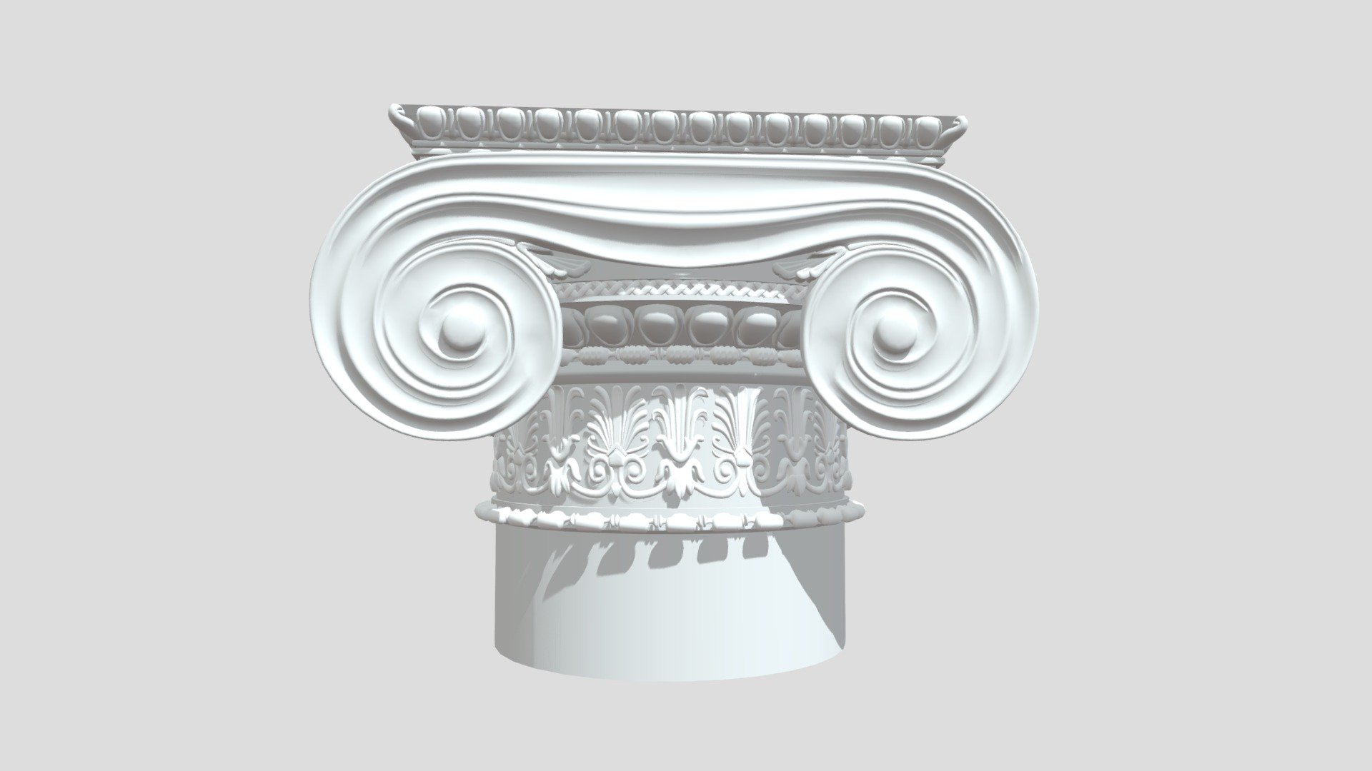 Ionic Capital - 3D model by PewEklee [dba0512] - Sketchfab