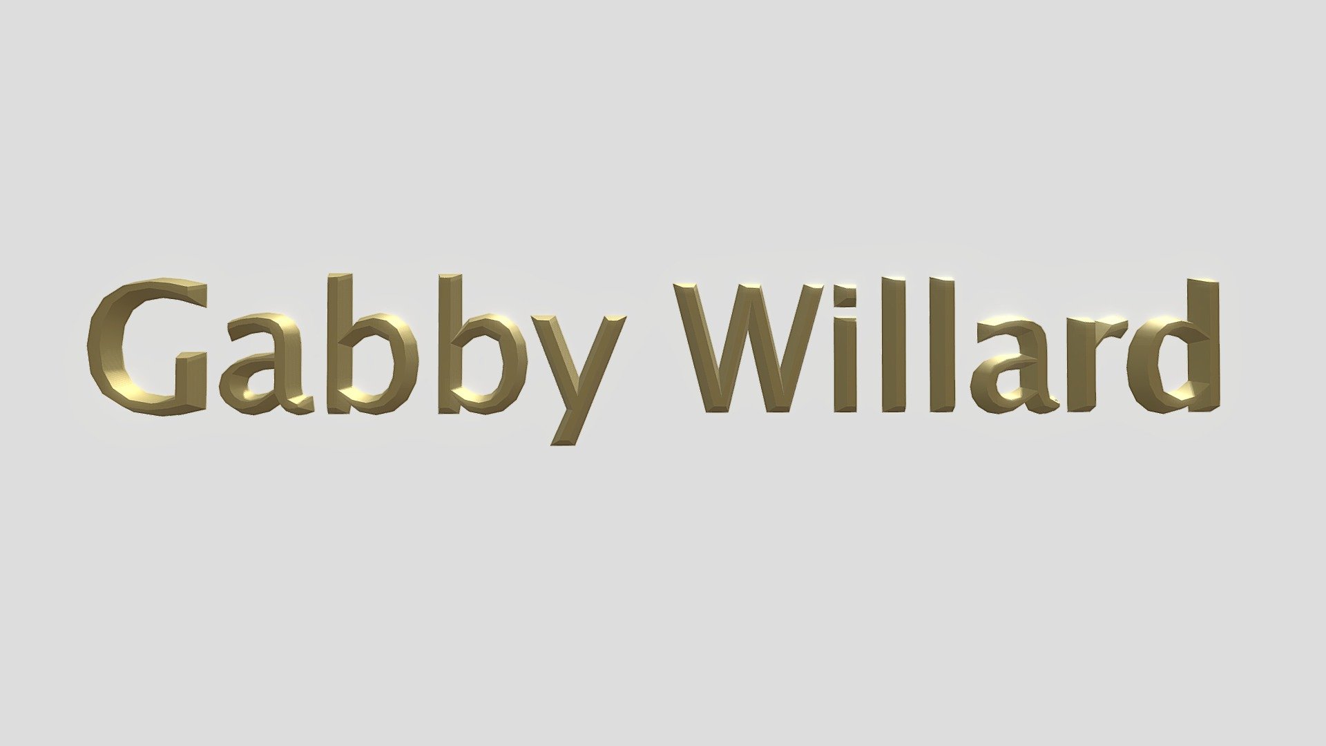 Signature - Download Free 3D model by Gabby Willard (@gwillard3 ...
