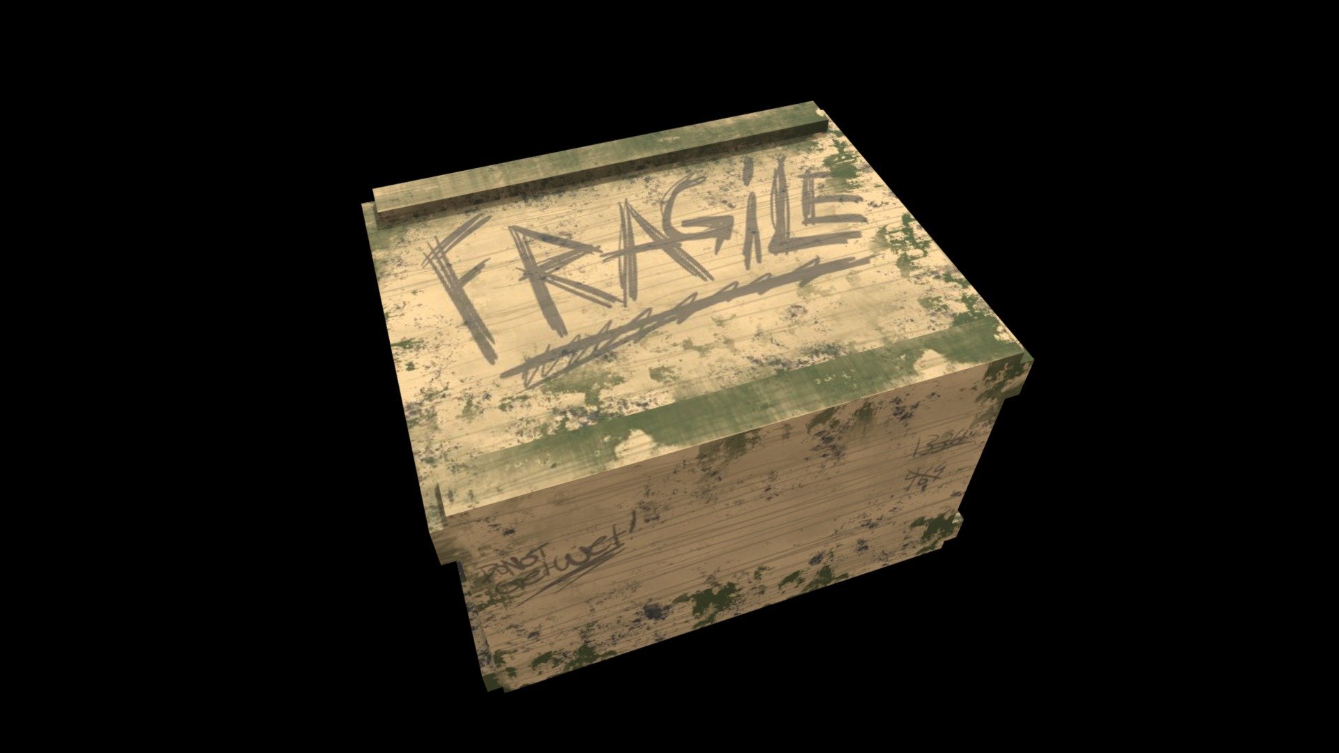 Silly Cartoon Crate - 3D model by Thoughtlessart [dba1458] - Sketchfab