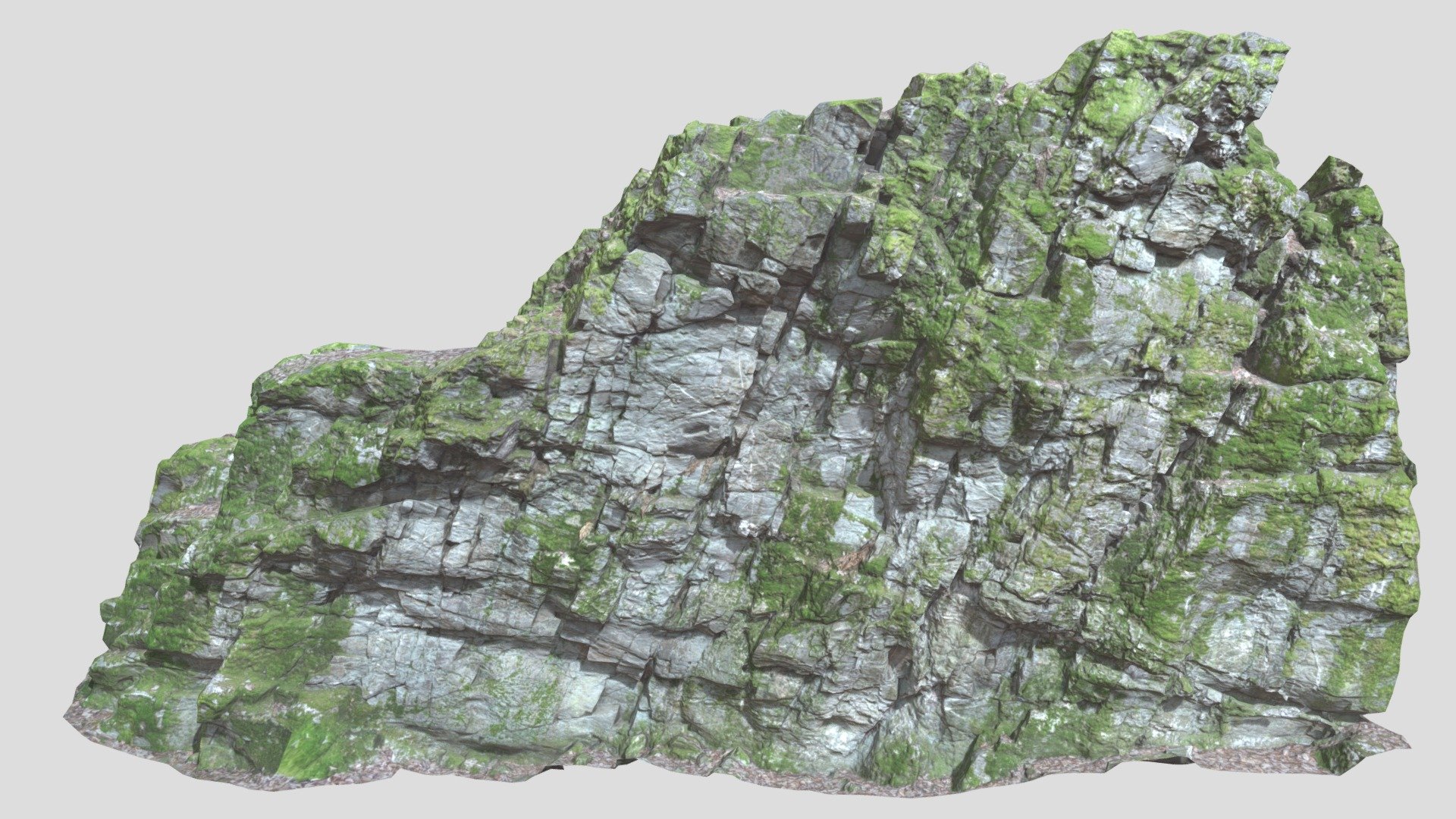 Mossy Forest Cliff Rock Scan - Buy Royalty Free 3D model by Per's Scan ...