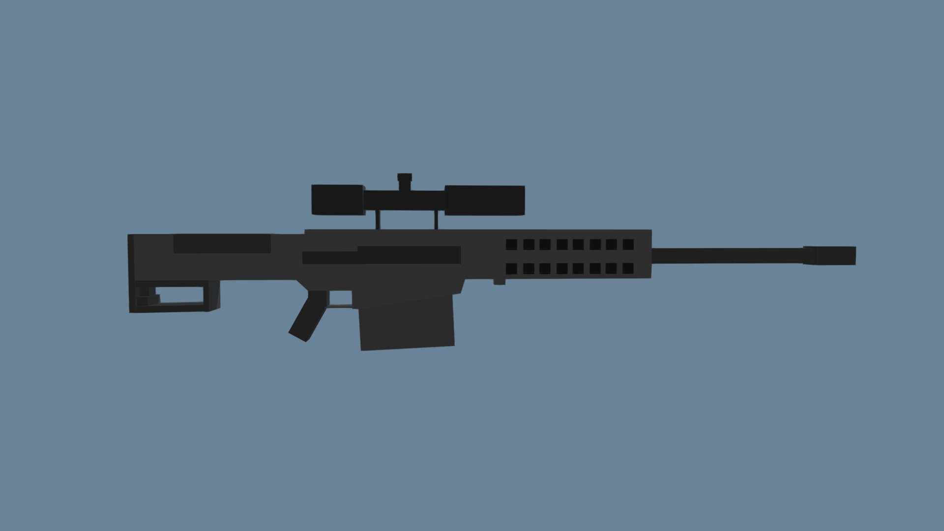 Barrett M82 Old (Cube) - Download Free 3D model by GoldbergR [dba37f0] - Sketchfab