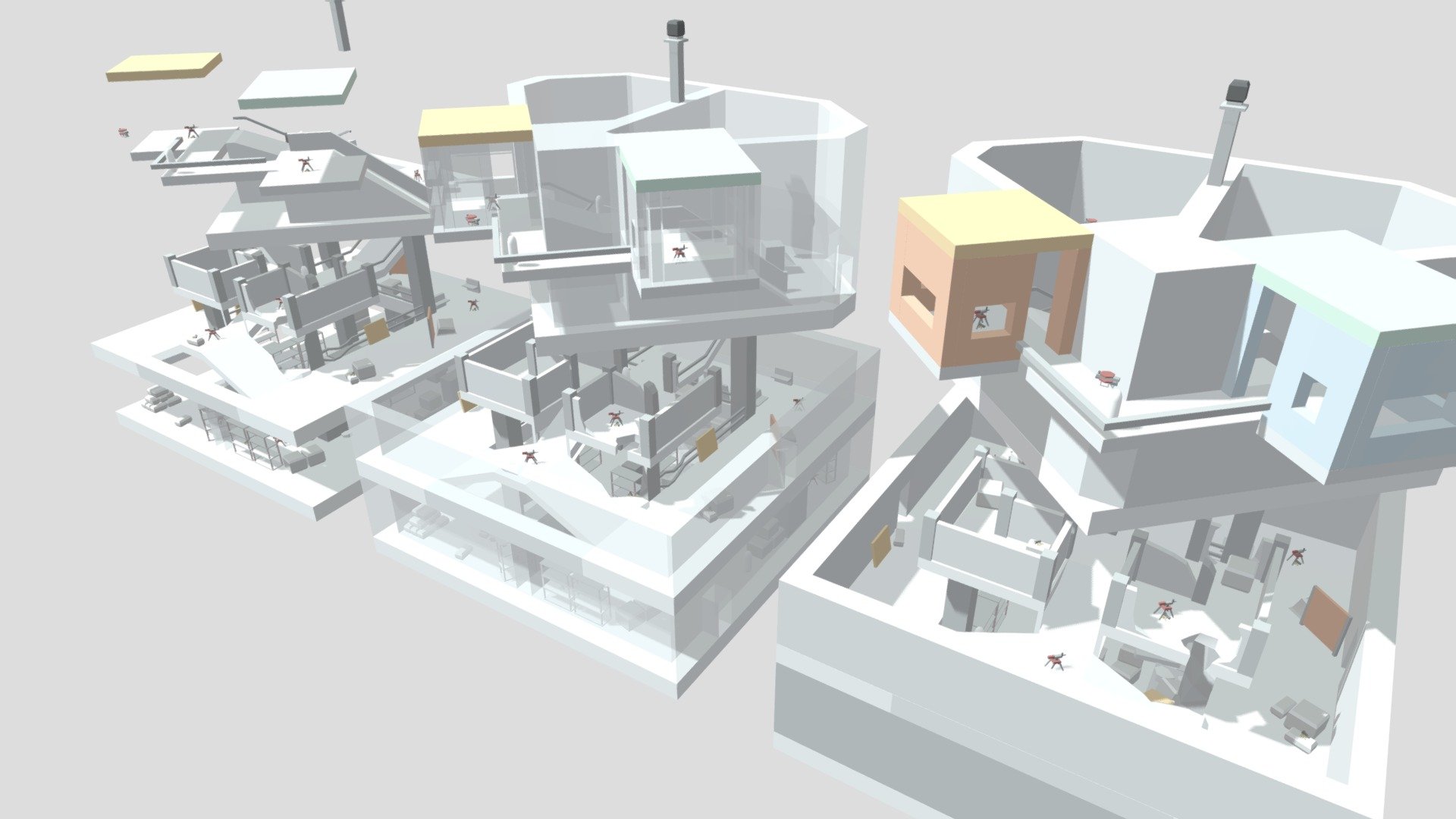 Lowpoly Level Design Blockout Stand Against Download Free 3d Model By Iwanplays [dba4047