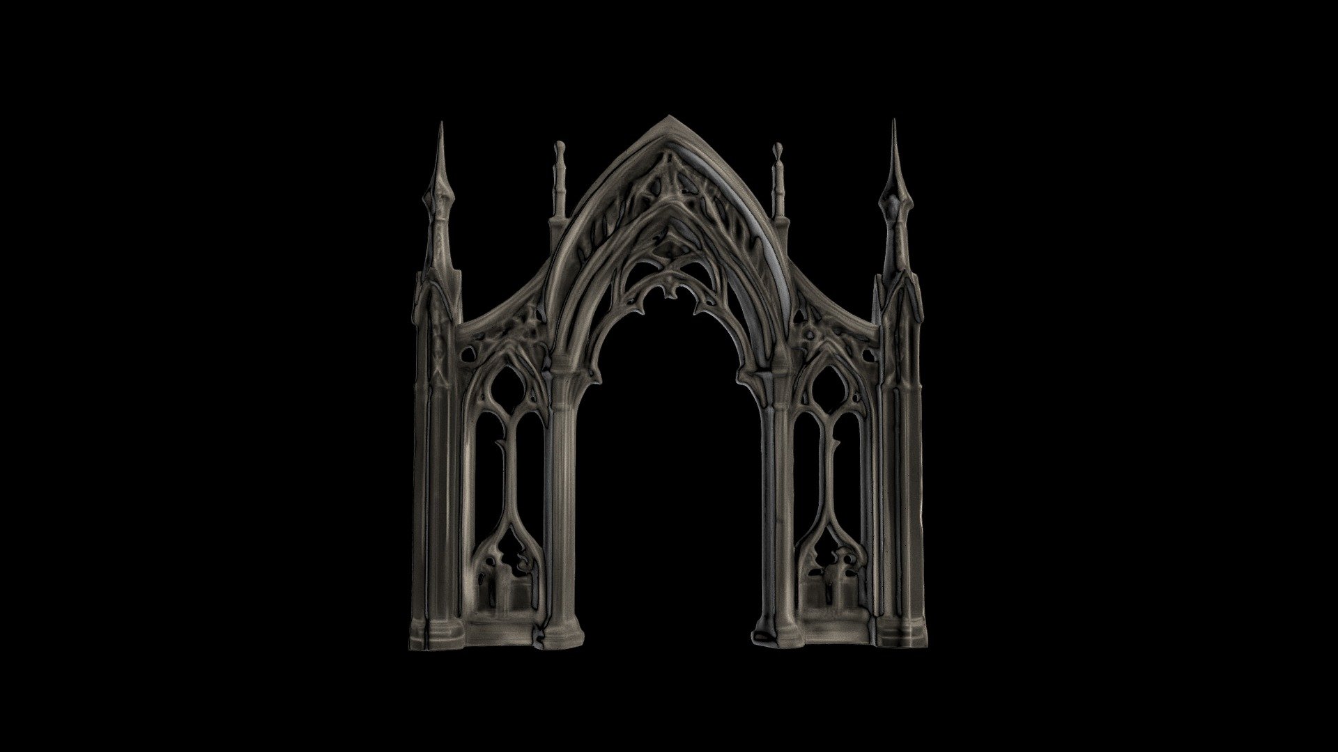 Gothic aged window frame - 3D model by lvv_dsgn.99 [dba8dd8] - Sketchfab