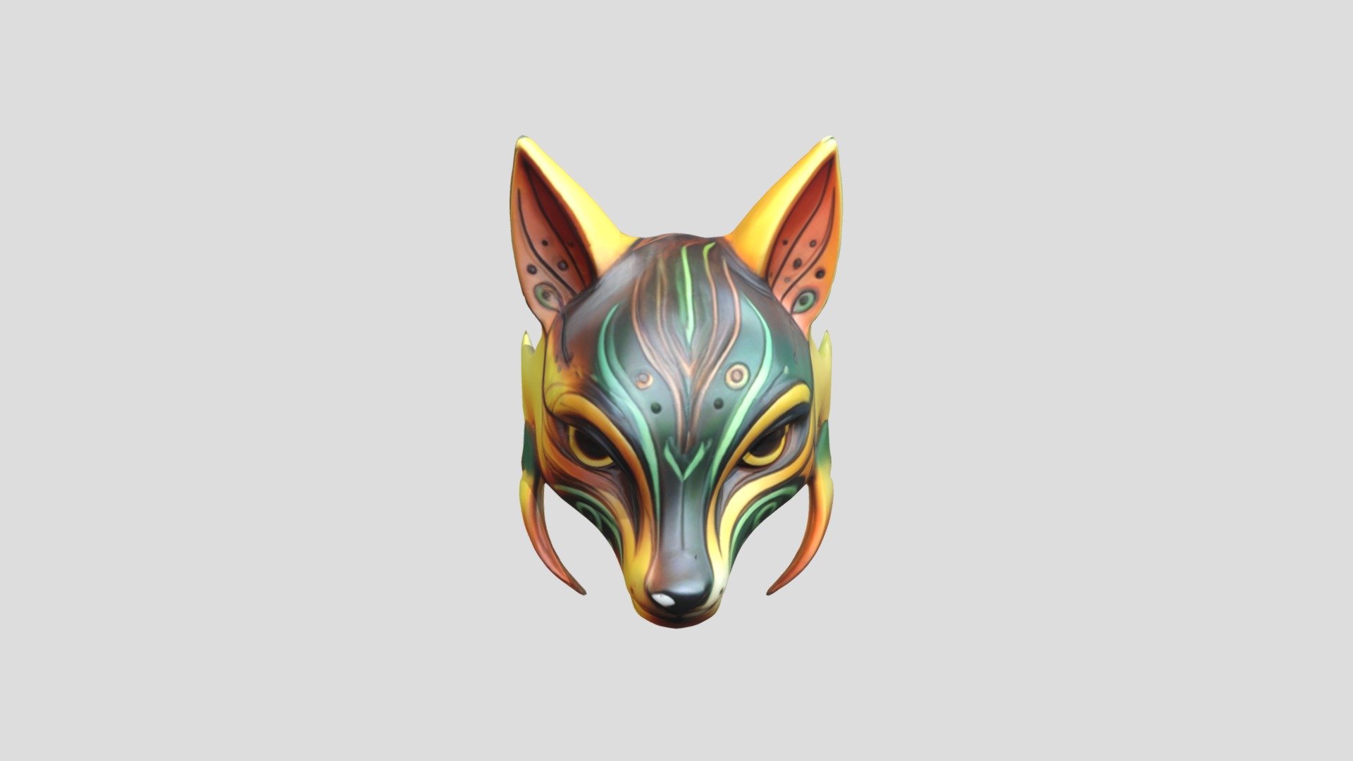 Ethereal Fox Mask - 3D model by Psychether [dba940b] - Sketchfab