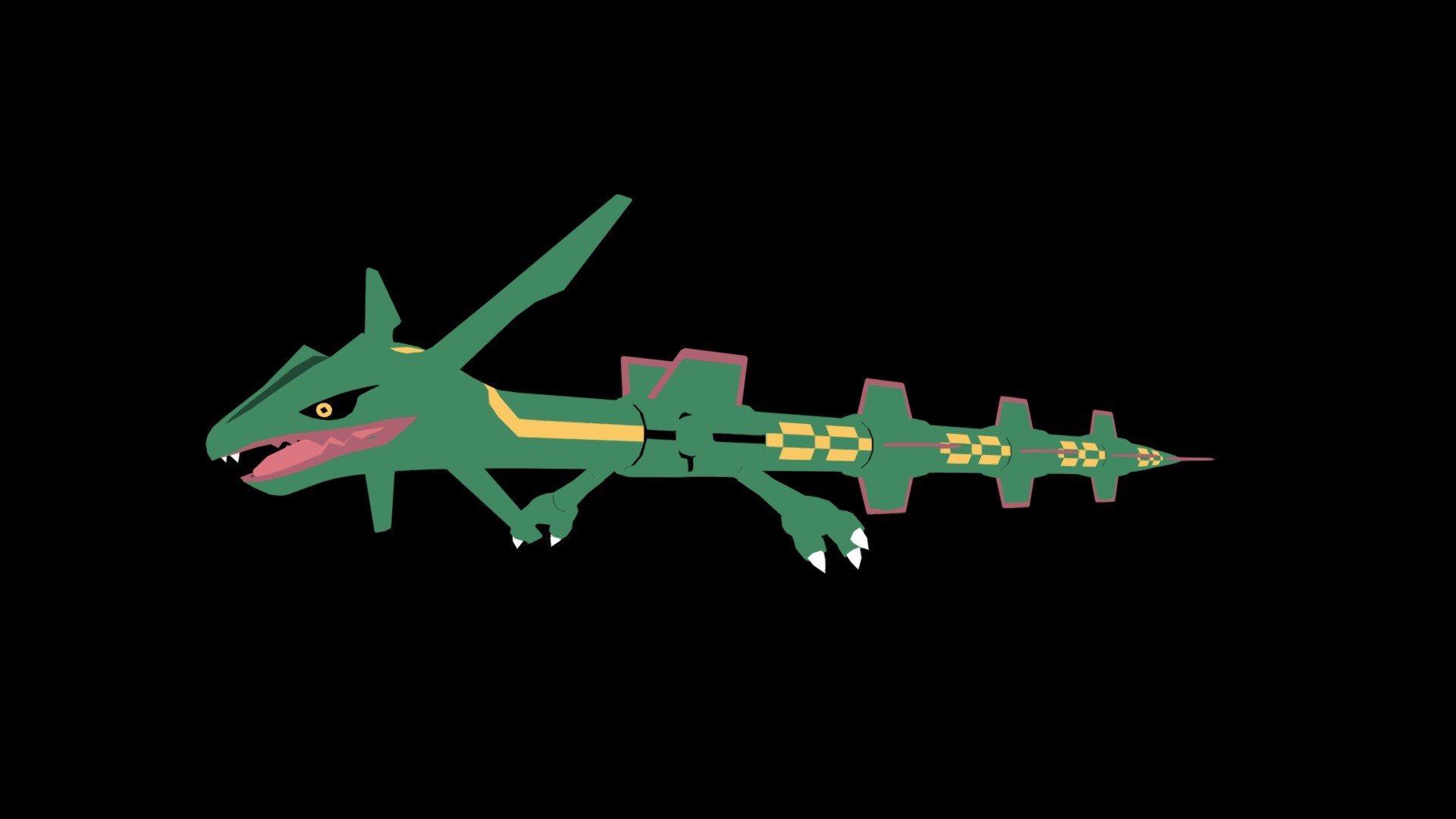Rayquaza - Download Free 3D model by Mariokart07 [dba95a6] - Sketchfab