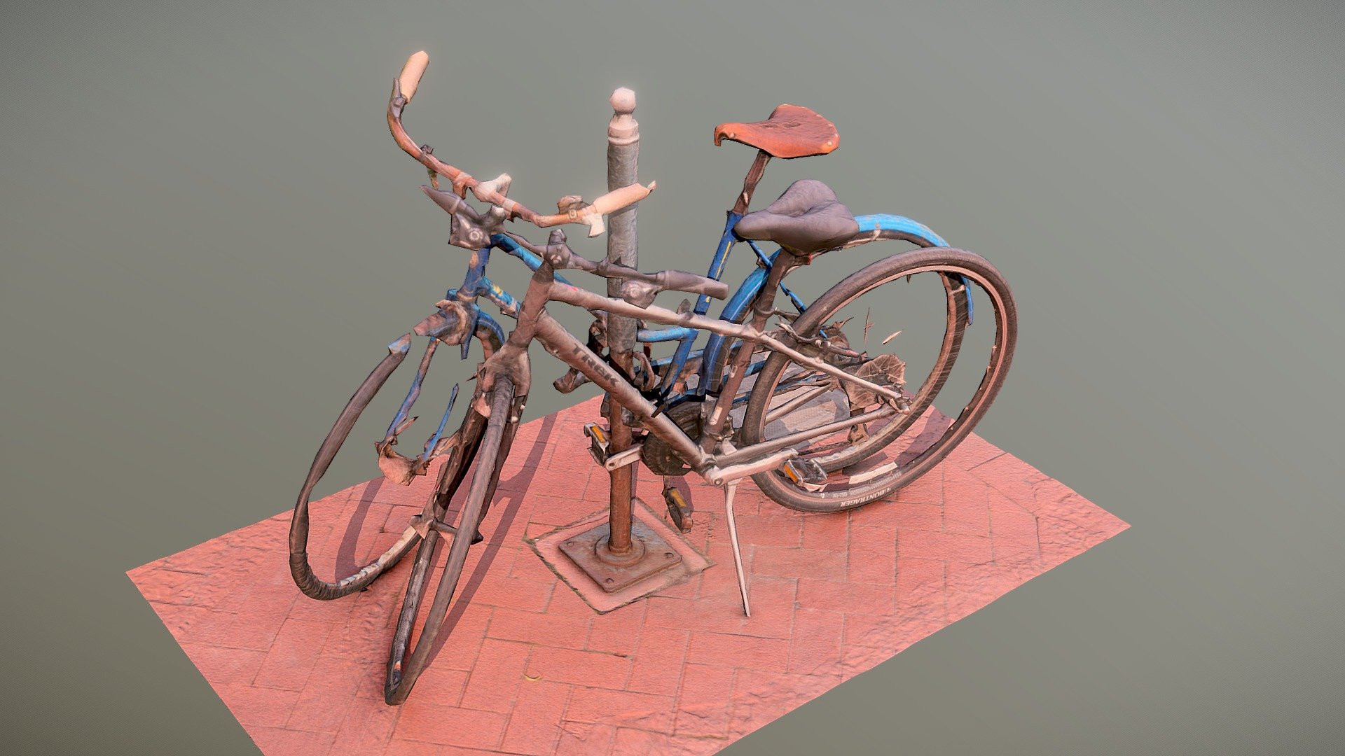 Two Bikes - Download Free 3D model by SmallpolyArt [dbaa480] - Sketchfab
