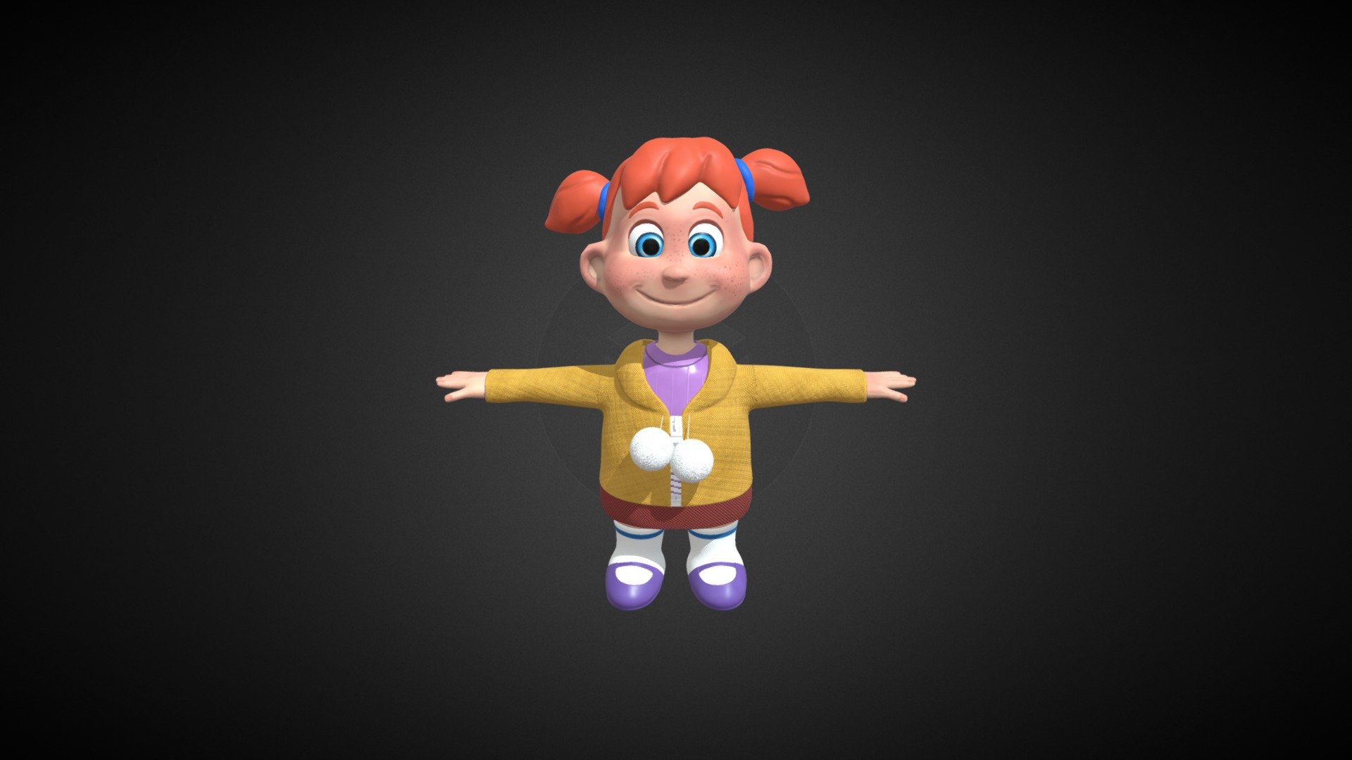 Doli Cartoon Girl - Download Free 3D model by Rohit Rajput (@Rohit ...