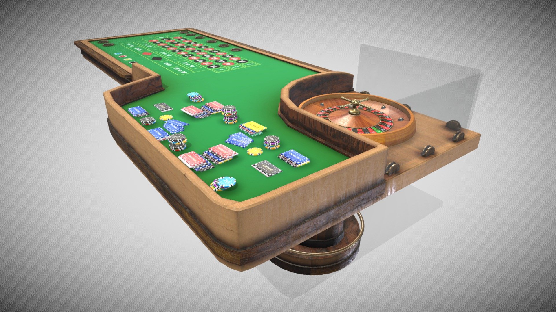 Roulette Desk - Buy Royalty Free 3D model by Francesco Coldesina ...
