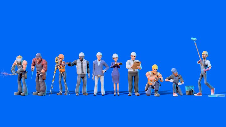 Worker 3D models - Sketchfab