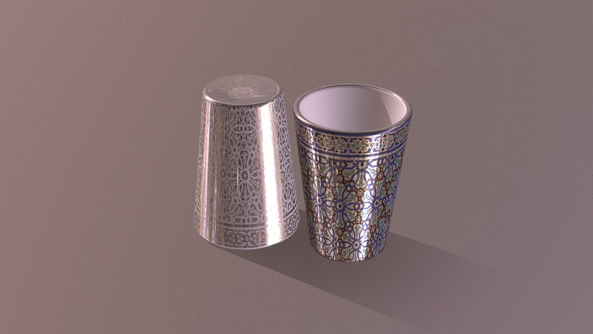 Reviving the Art of Tea: A Traditional Teacup - 3D model by medbunz [dbae850] - Sketchfab