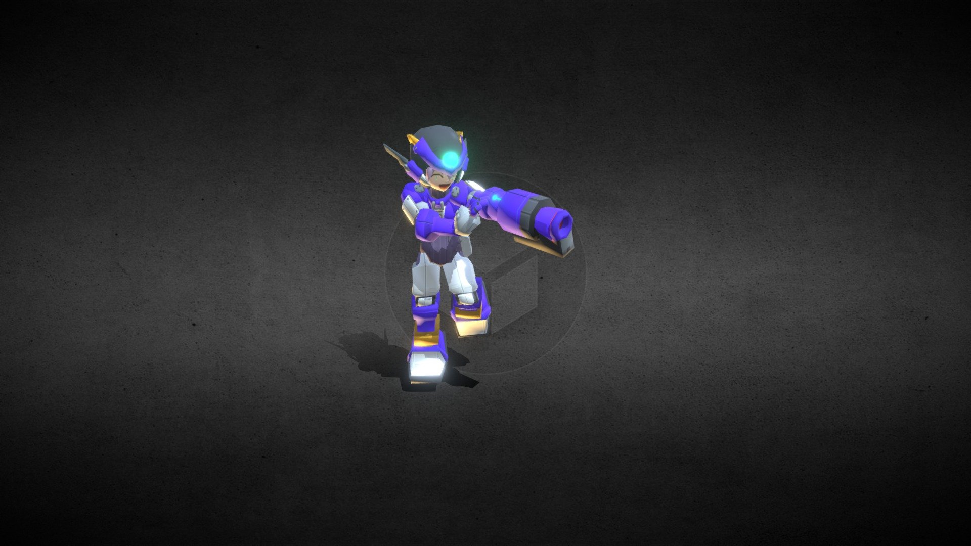 Metal Hero Pose 03 - 3D model by talesroliveira [dbb28a1] - Sketchfab