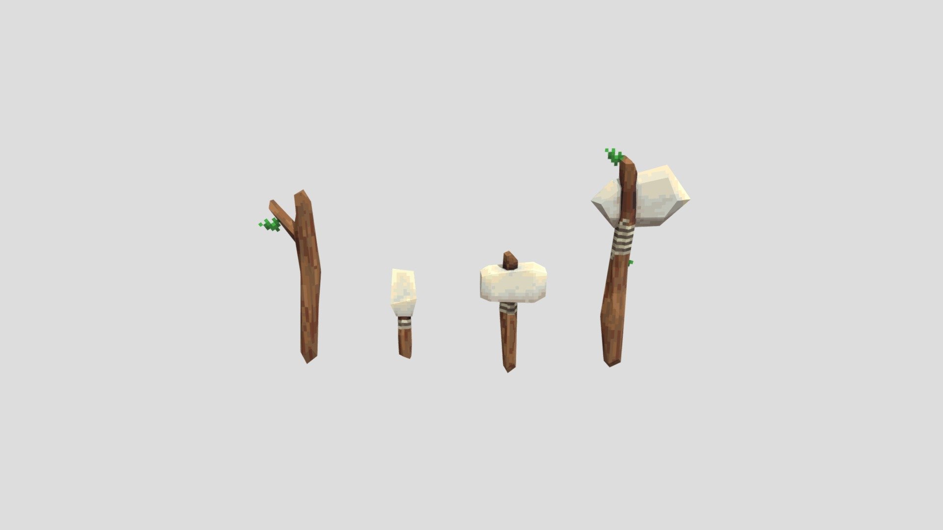 Stone tools - 3D model by kestutis_dev [dbb29ca] - Sketchfab
