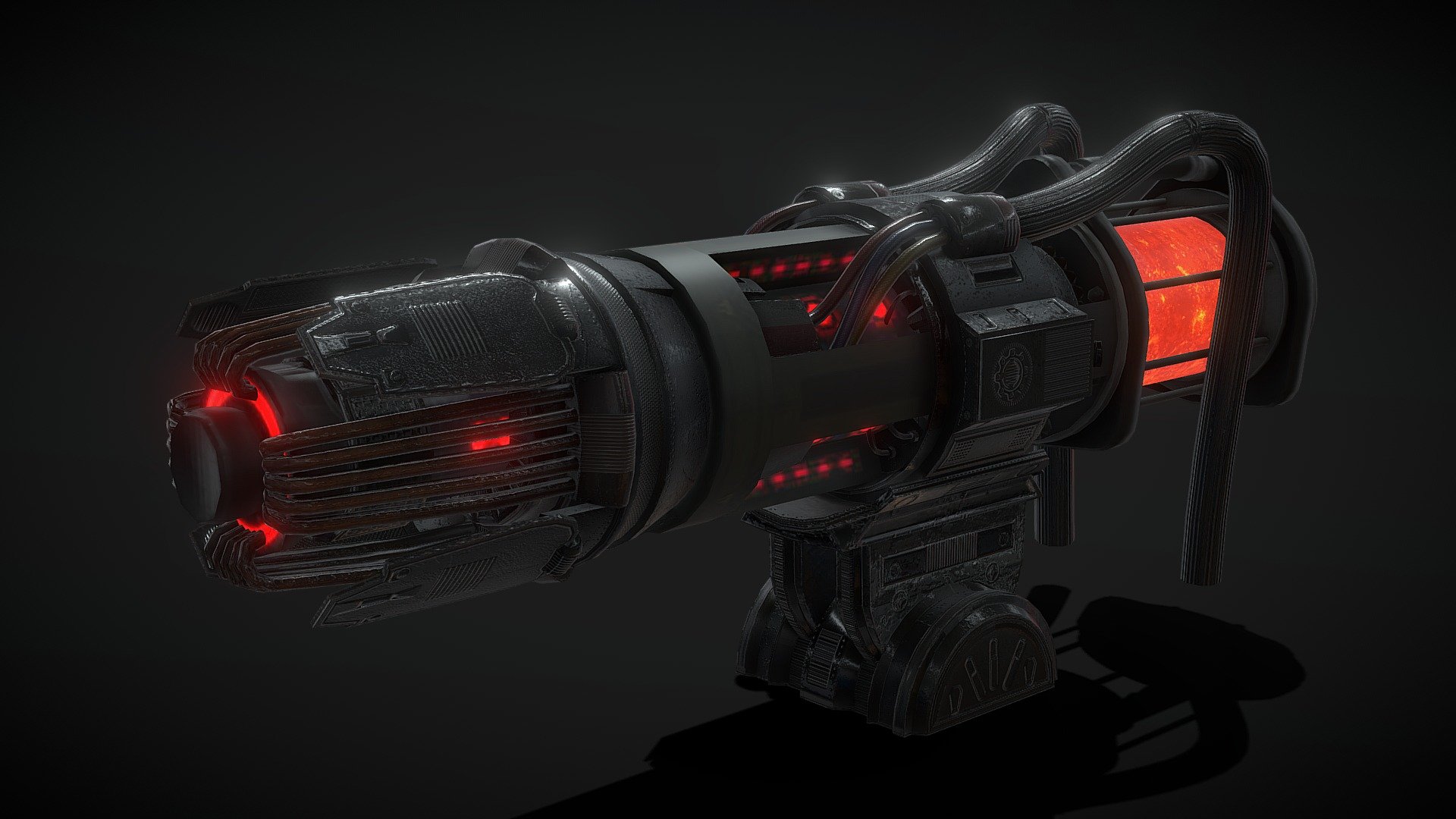 Railgun Energy Cannon - Download Free 3D model by Elite Big Speakerman ...