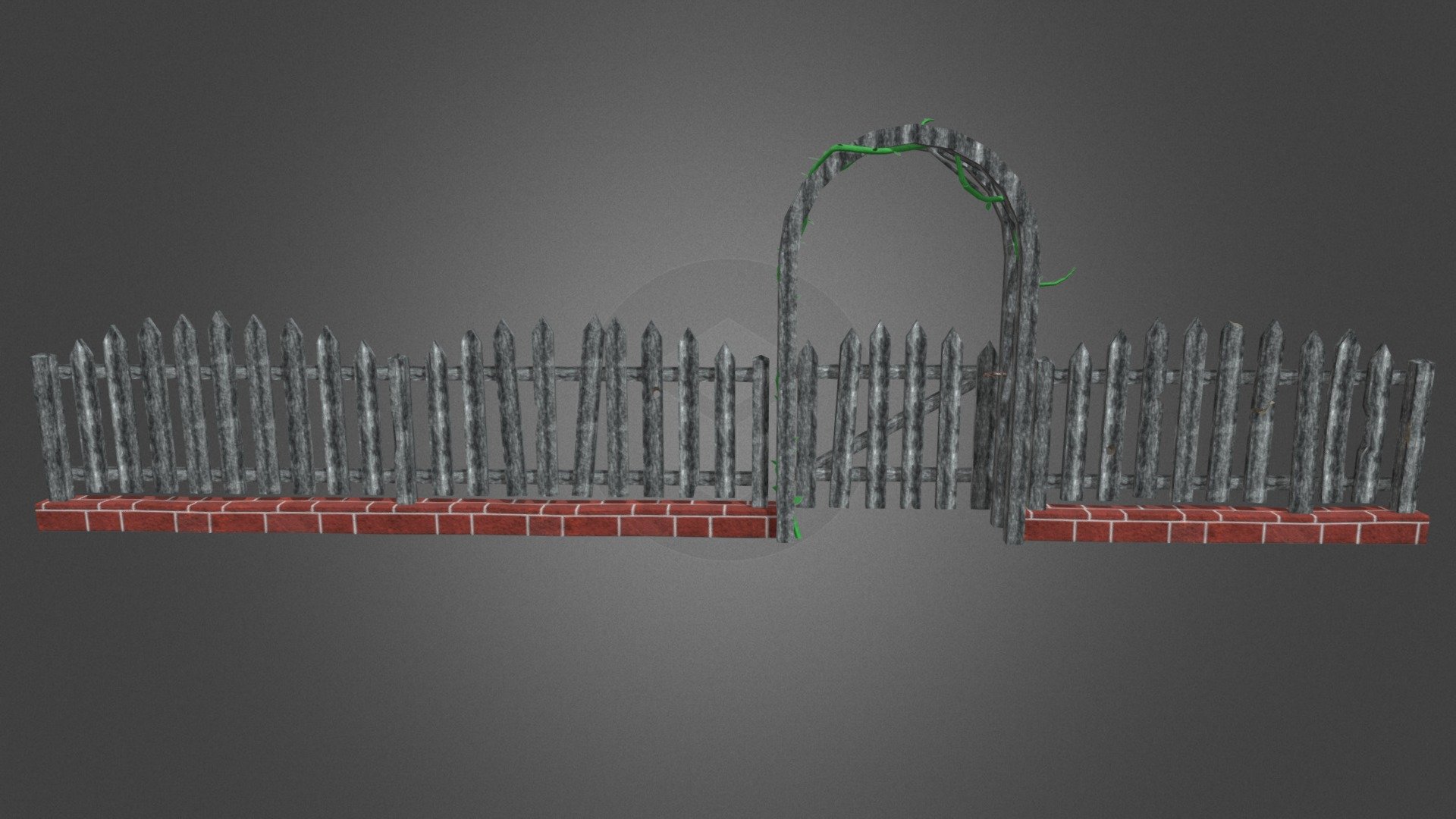 Fence - Download Free 3D model by slinfane [dbb3109] - Sketchfab