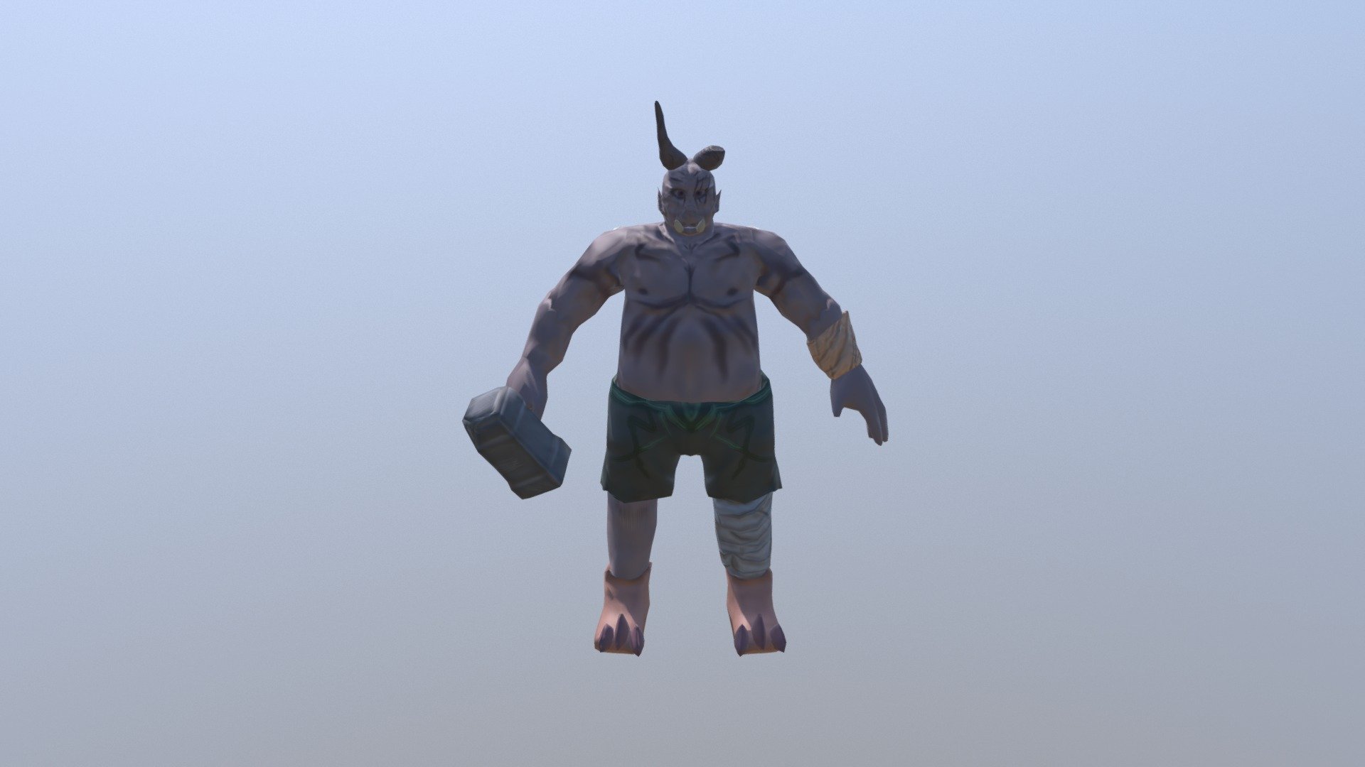 Demon Orc - 3D model by ChunBin [dbb4d68] - Sketchfab