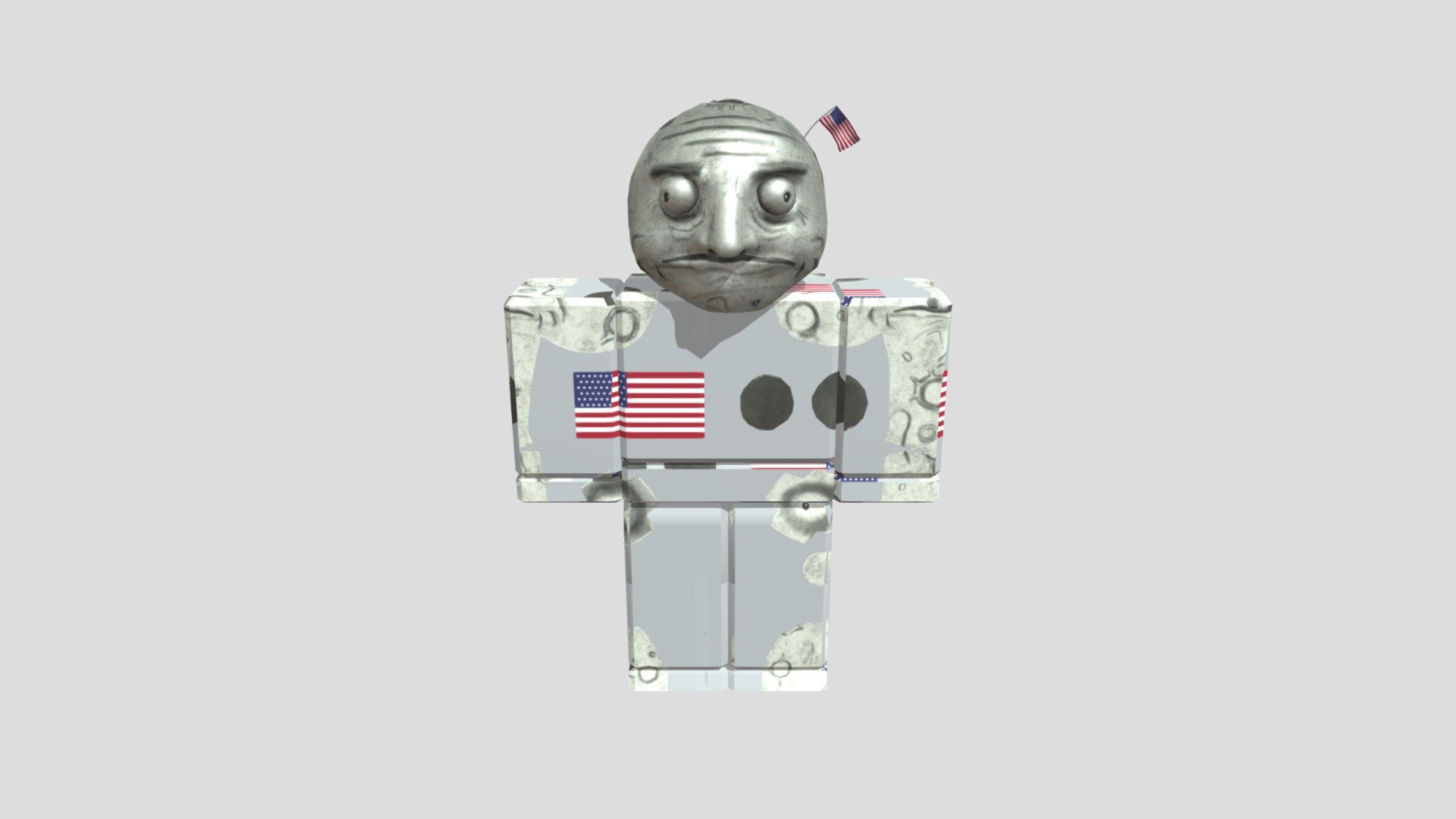 Moon Face Meme - 3D model by Milke D (@notyou15840443) [dbb5c0d ...