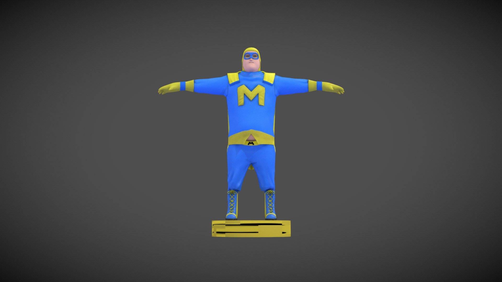 super hero M - 3D model by gavarag (@Plamen.Petrow) [dbb6634] - Sketchfab