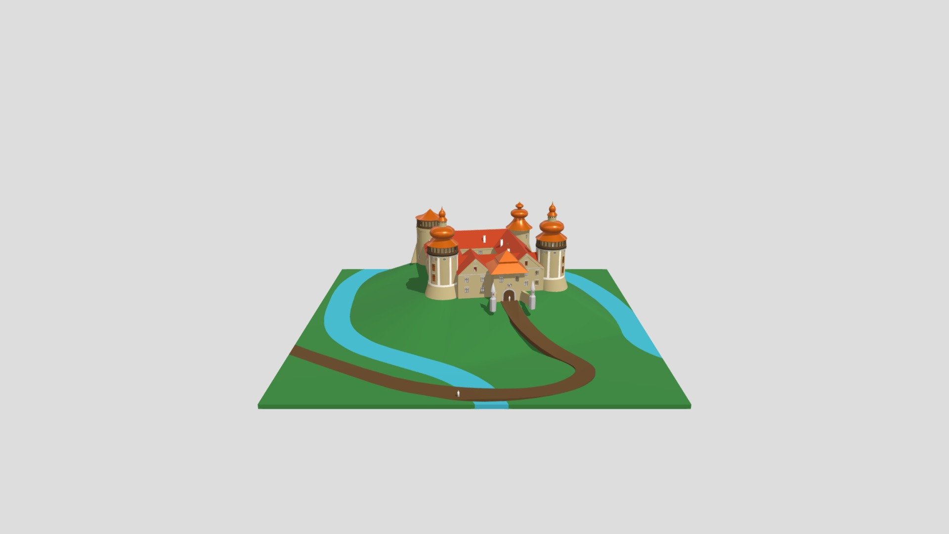 Macheta Cetatea Ardud Fara Copaci - 3D model by lazar.imaginar [dbb6ee7 ...