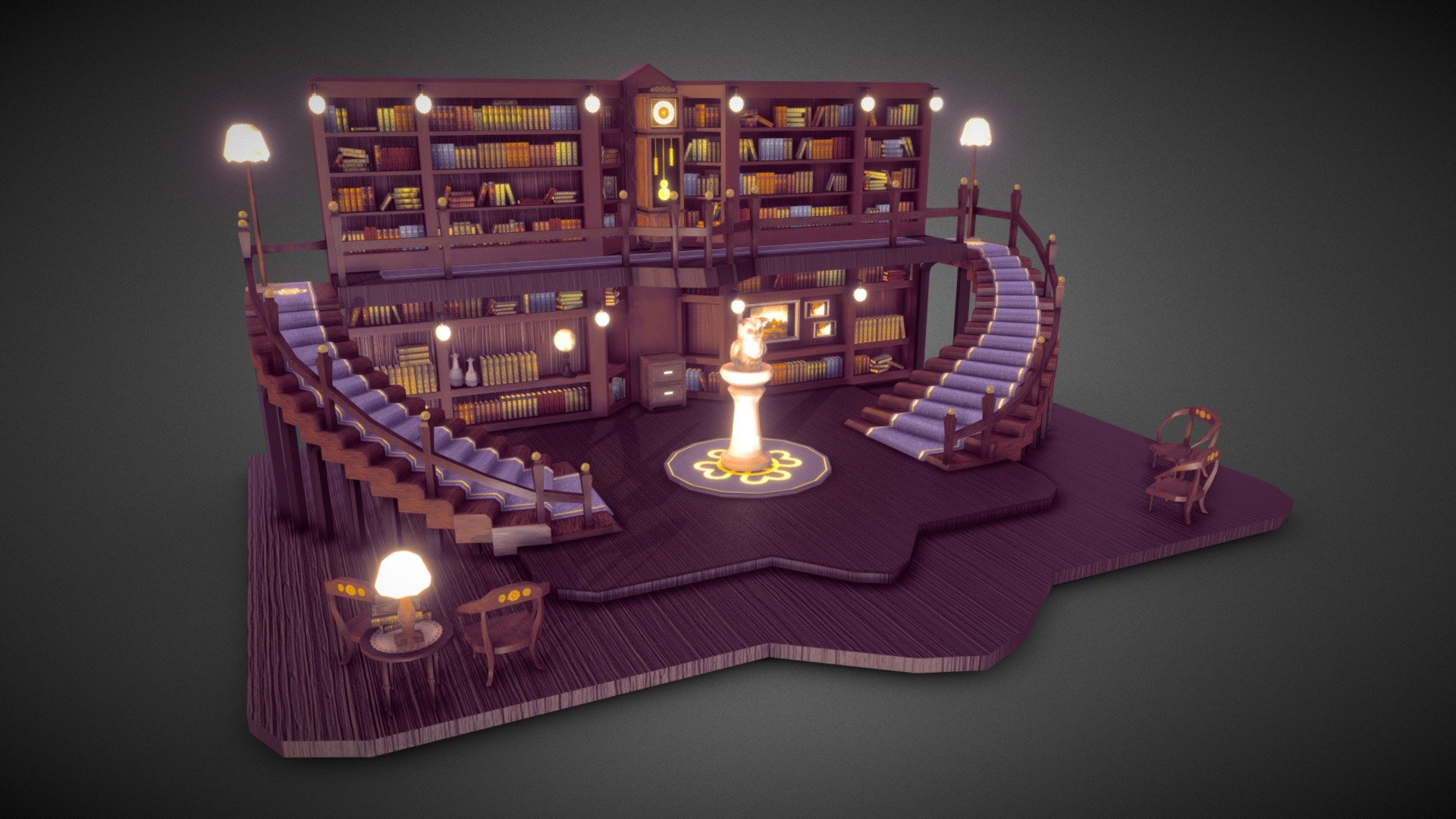 Library - 3D model by Fish (@jas45596) [dbb9276] - Sketchfab