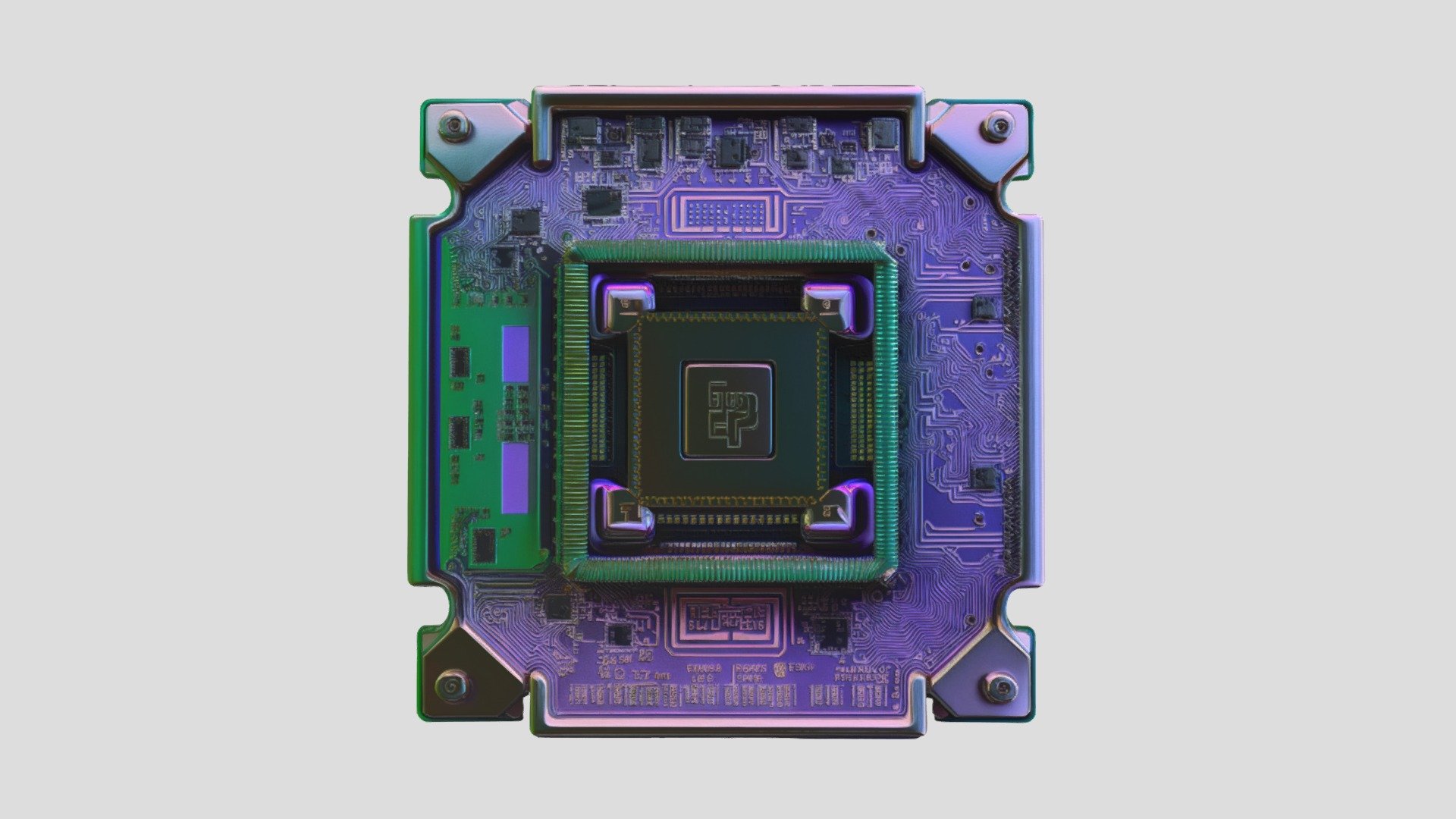 CHIPSET 003 - Download Free 3D model by RadioactiveAG [dbbe6c3] - Sketchfab