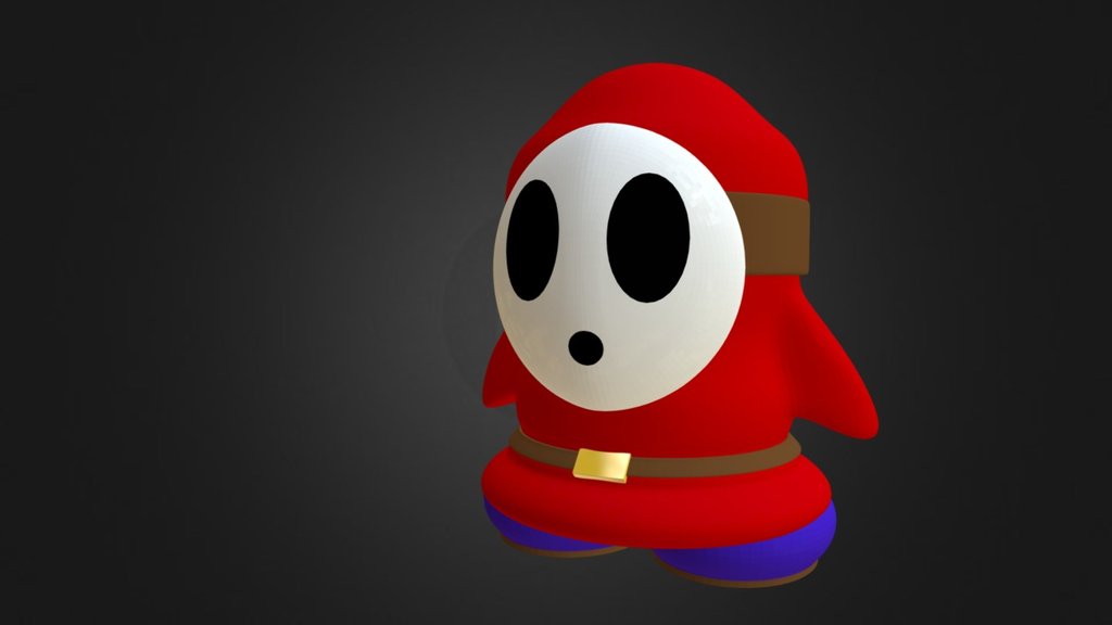 Shy Guy Model - 3D model by The R3D Artist (@red3dprints) [dbbec9f ...