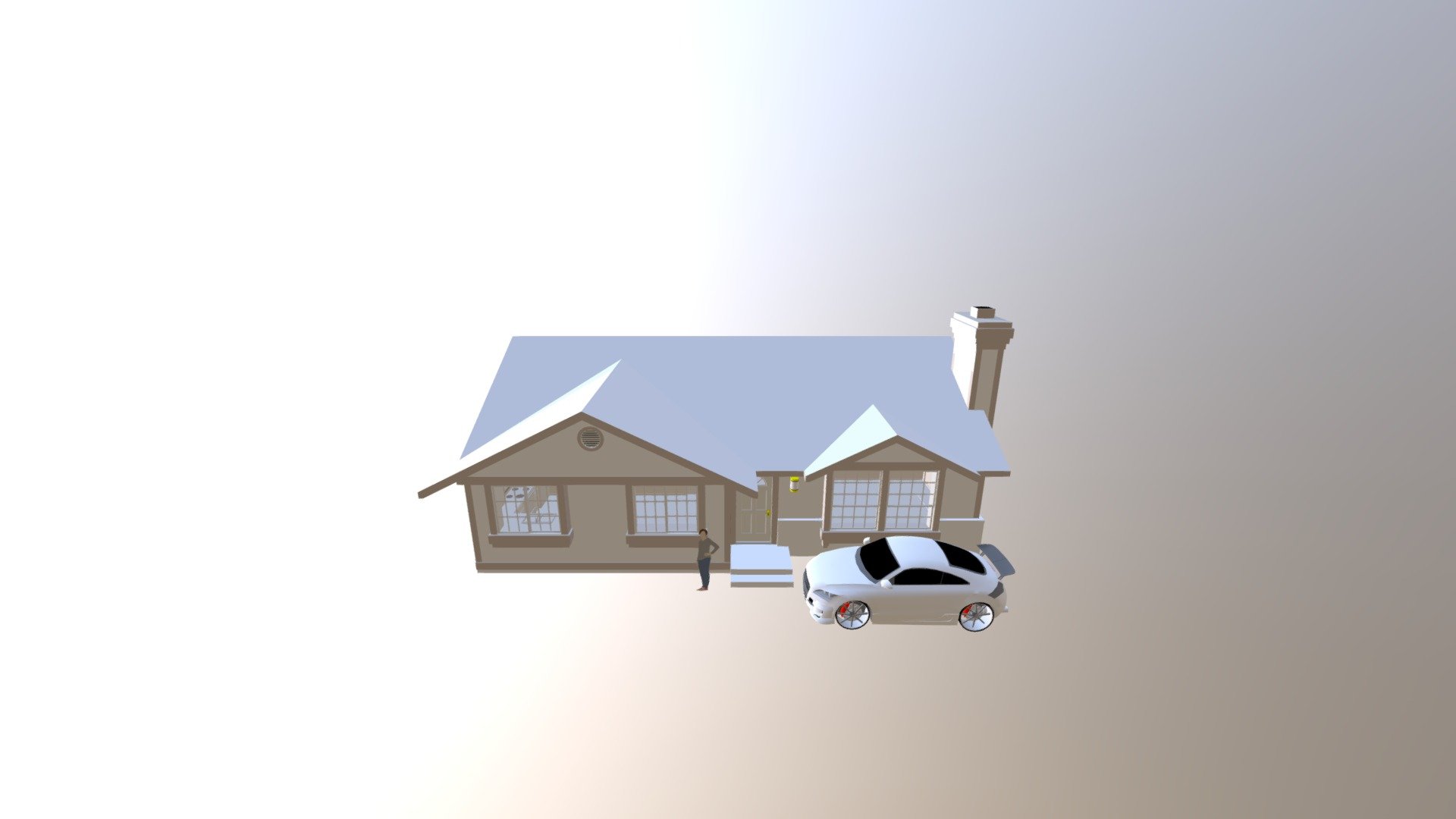House With Car - Download Free 3D model by chunwachan [dbc0927] - Sketchfab
