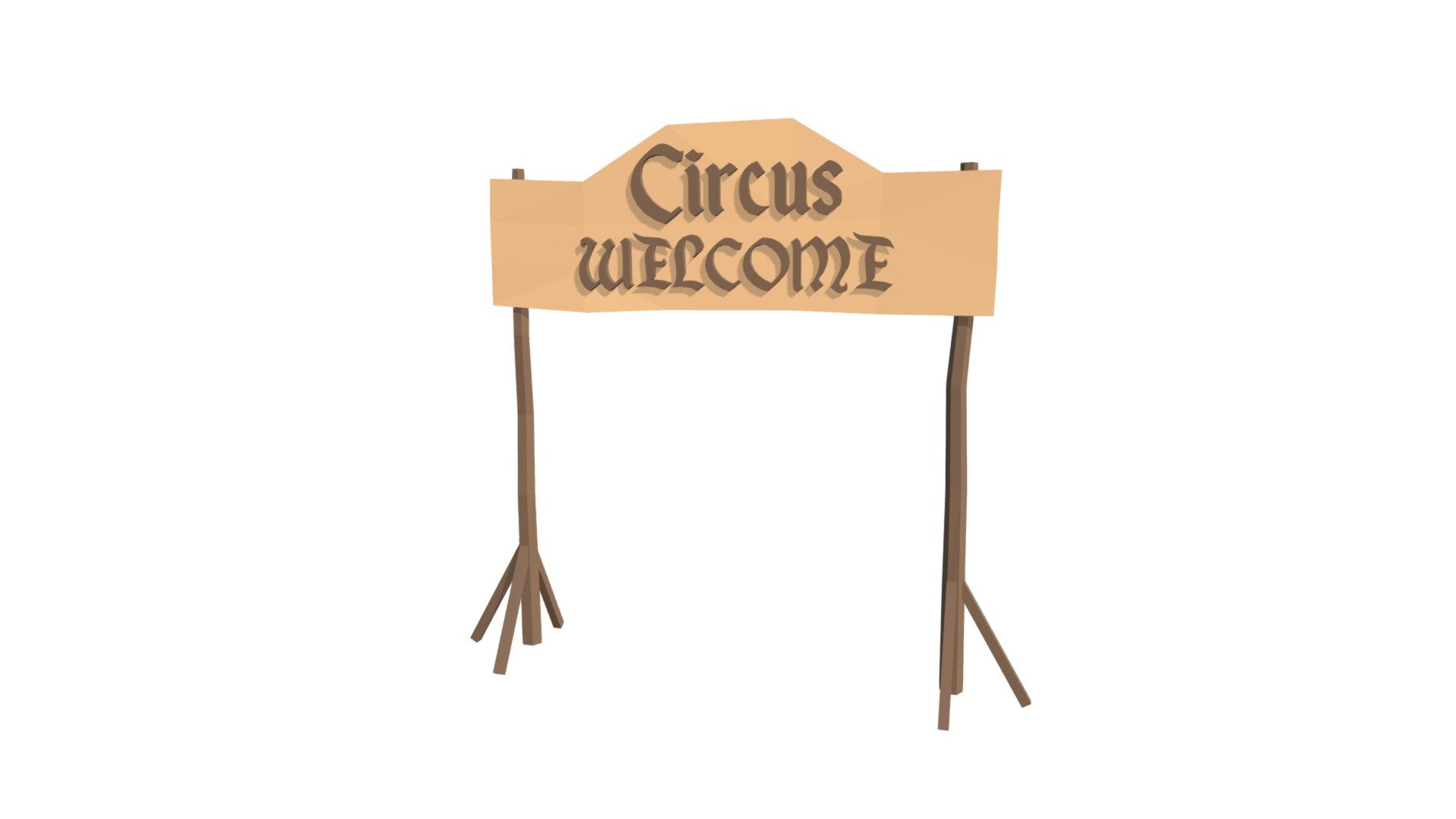 "Welcome to The Circus" Gate - Download Free 3D model by Rachelle Ete ...