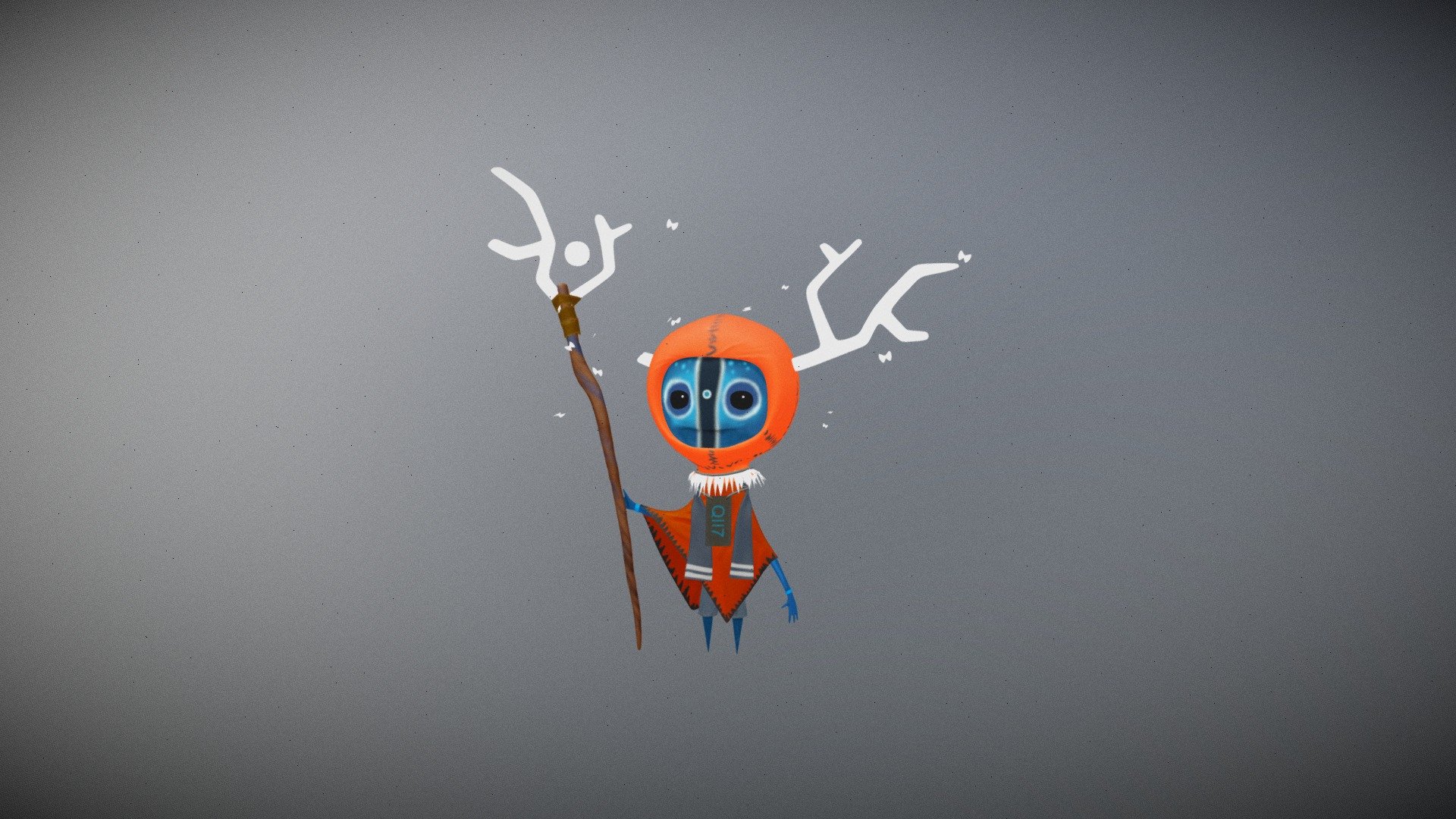 Blue Creature - 3D model by nickarts24 [dbc2926] - Sketchfab