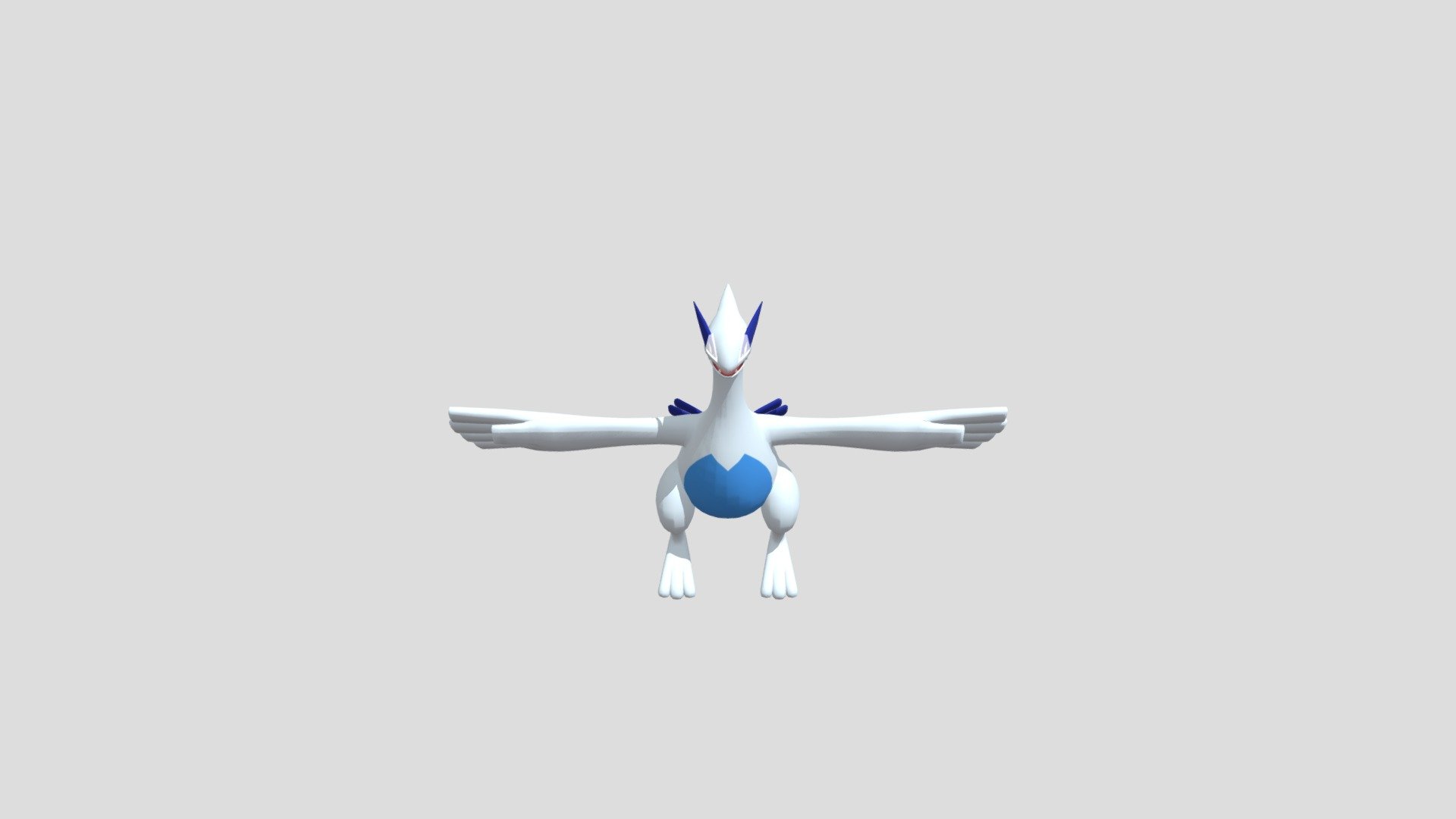 Lugia - Download Free 3D model by LunaEagle [dbc30c3] - Sketchfab