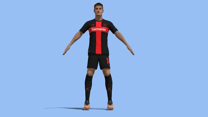 Footballer 3D models - Sketchfab