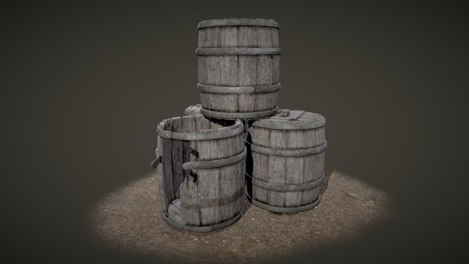 Kitbash Barrel - 3D model by borgog [dbc7a7e] - Sketchfab