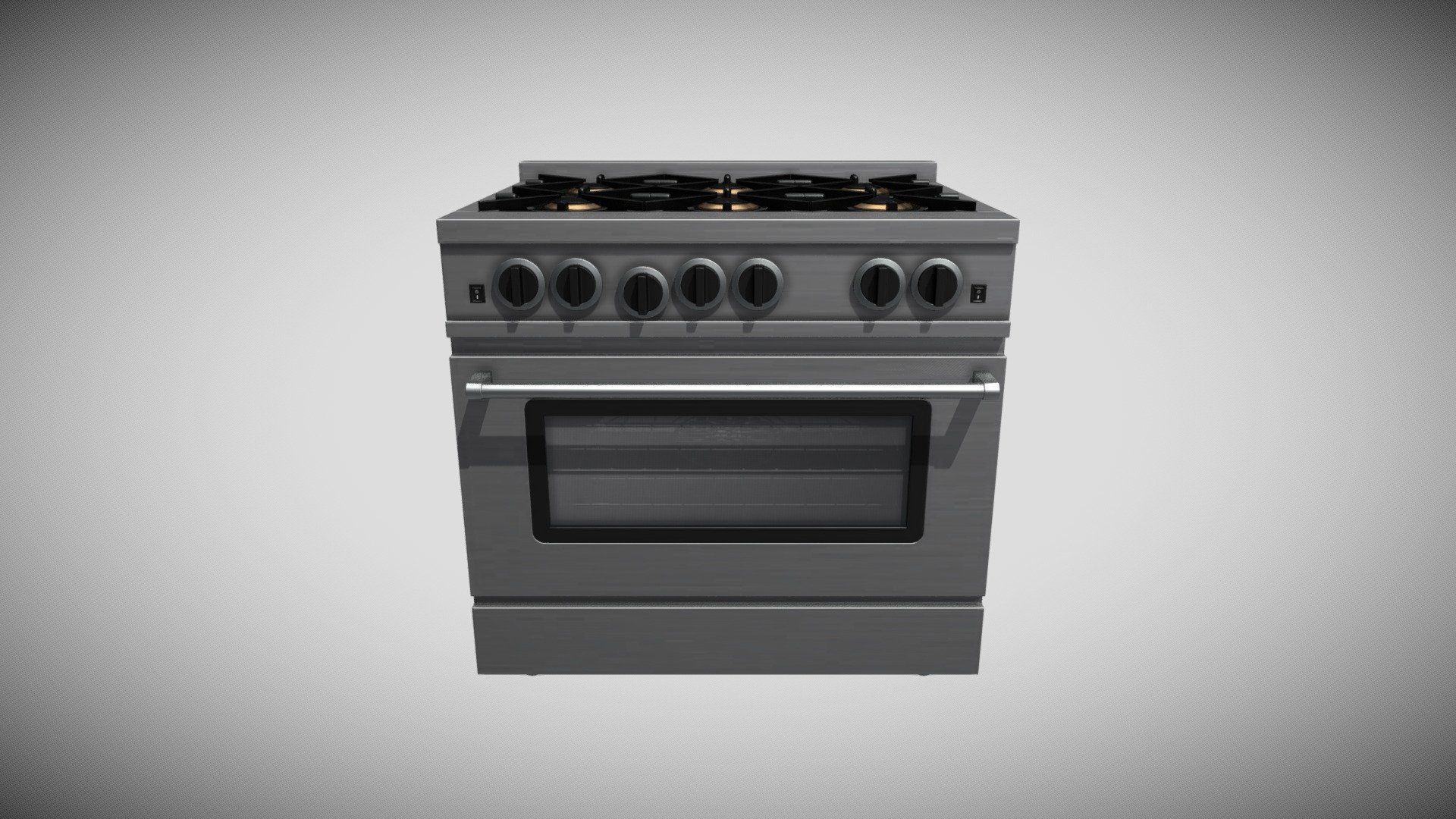 Gas Burner Range - 3D model by 3Dtiptut [dbc871a] - Sketchfab