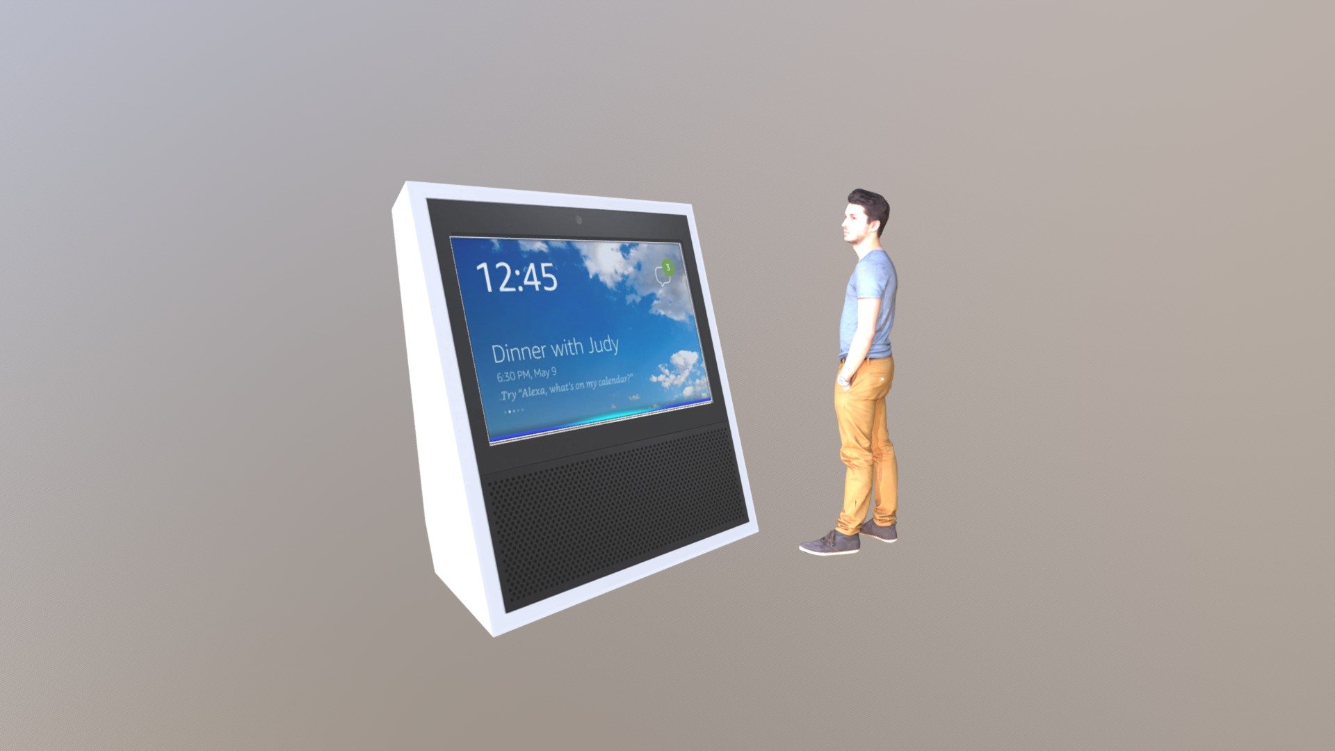 AWS Echo Show - 3D model by Bill L (@billydl2005) [dbcaf86] - Sketchfab