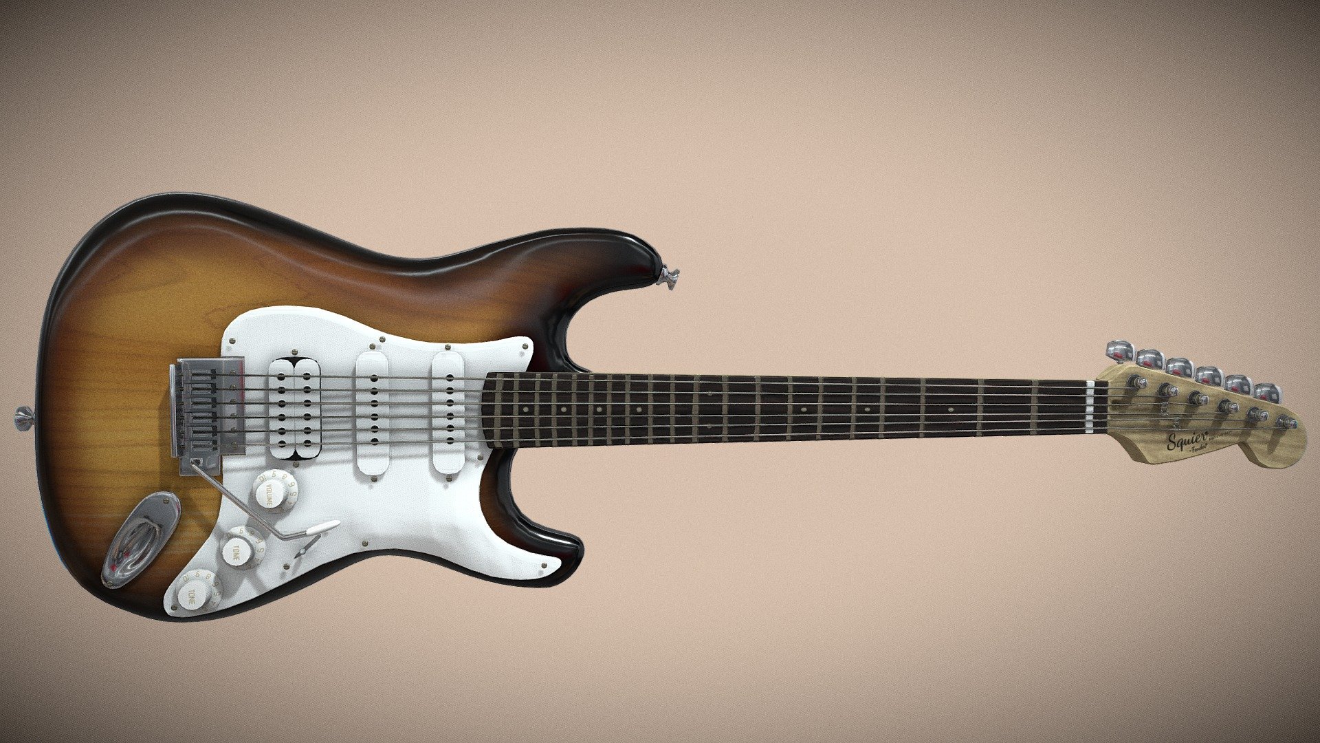 Electric Guitar - 3D model by paulinawarn [dbcc70c] - Sketchfab