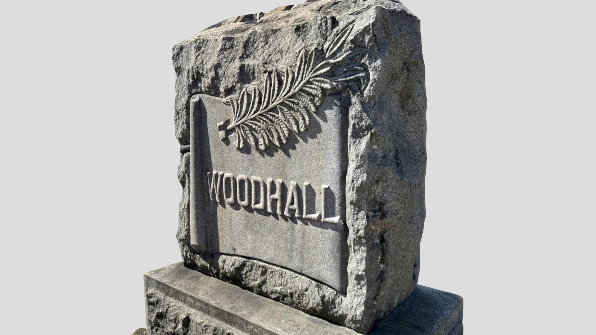 Woodhall Headstone - Hamilton Cemetery - Download Free 3D model by ...