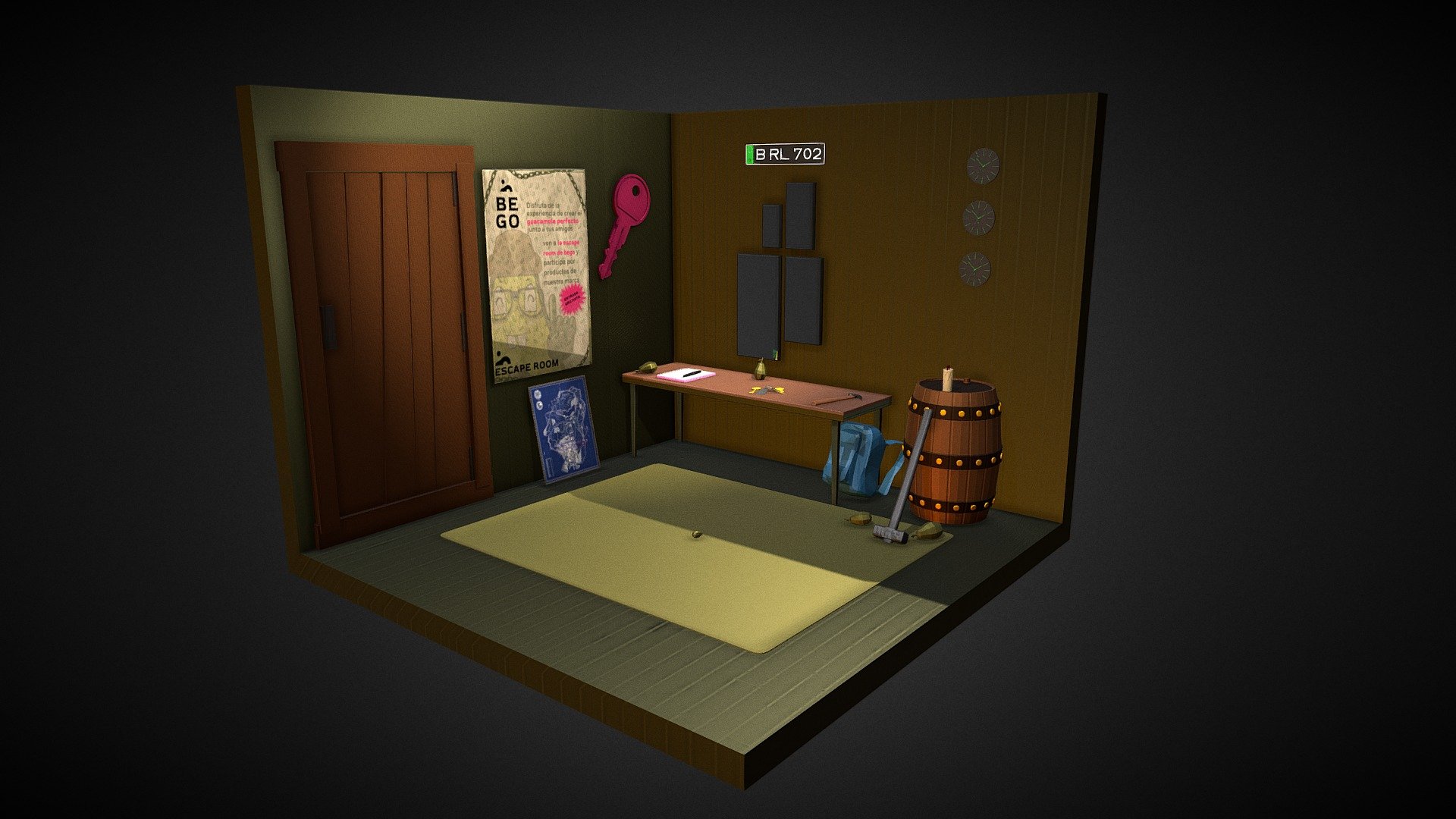 BEGO ESCAPE ROOM - 3D model by liljeank [dbccdbc] - Sketchfab
