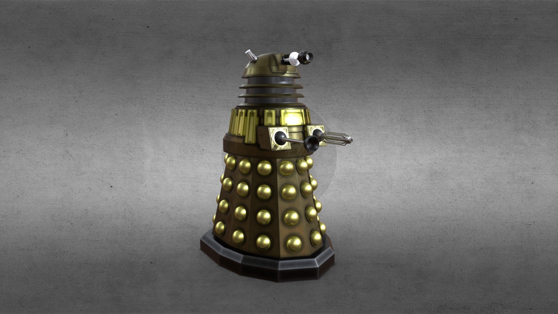 Dalek - 3D model by Nicolas Dussart (@NicolasDussart) [dbce52f] - Sketchfab