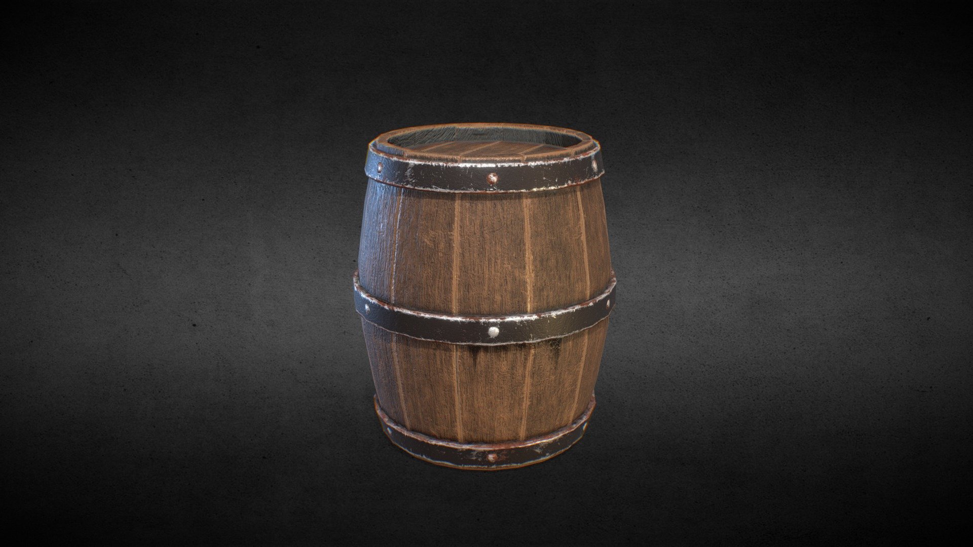 Barrel - Download Free 3D model by Aya(^-^)Fallatah (@aayooyaa ...
