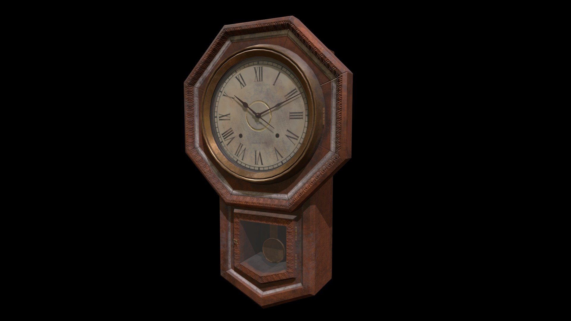 Wall Clock - 3D model by ishikasaoji [dbcf71c] - Sketchfab