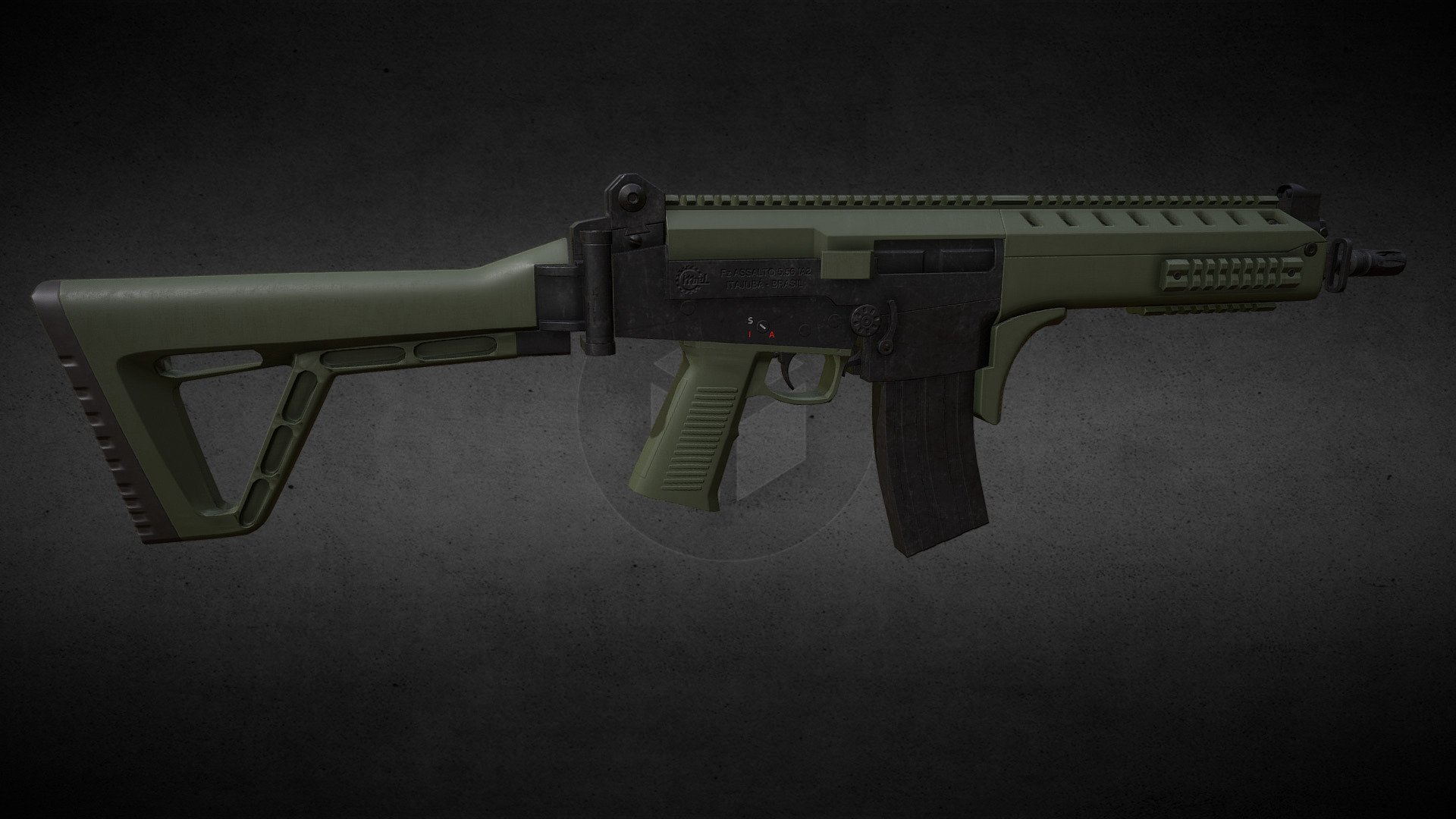 IA2 ASSAULT RIFLE (5.56mm version) - 3D model by Benjamim97 [dbd12ce ...
