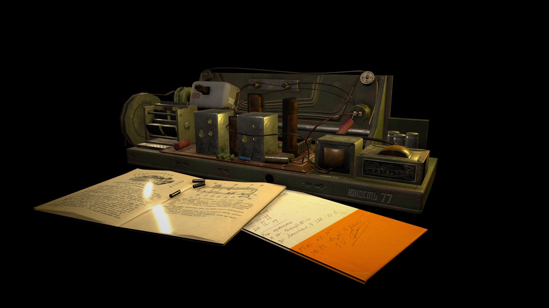 Retro Radio (low-poly) "Юность" - Download Free 3D model by Pavel ...