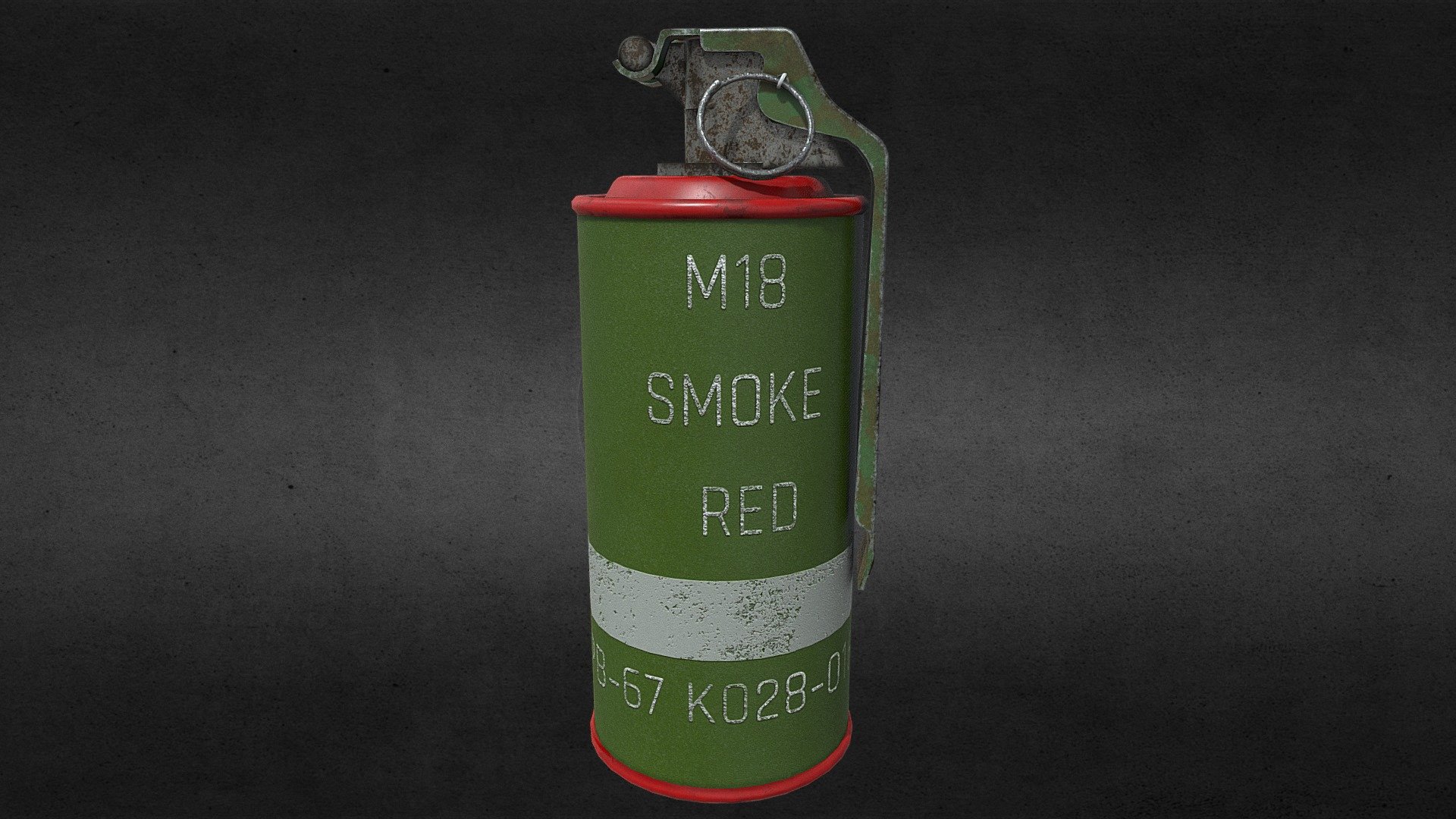 M18 smoke grenade - Download Free 3D model by dashkilya [dbd42f5] - Sketchfab