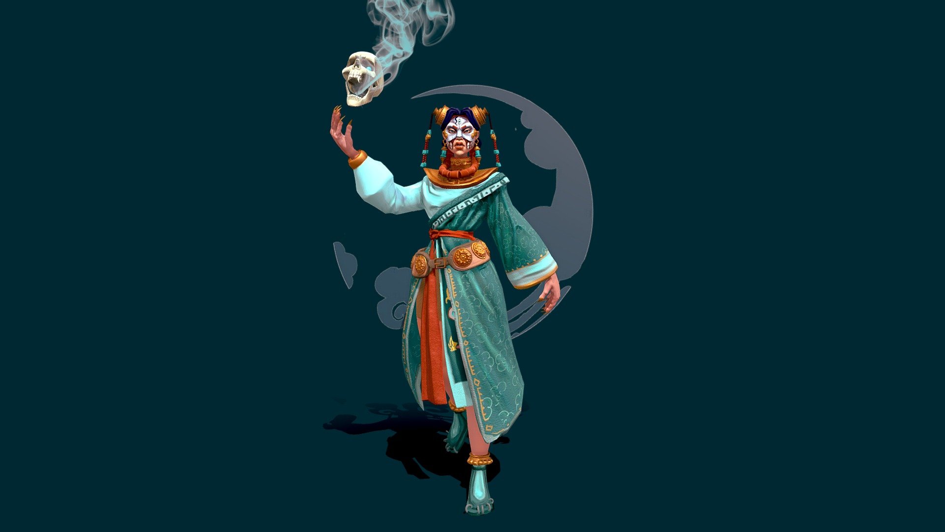 Stylized Character - Karma - 3D model by DragomirTimeeaElena [dbd47f2 ...