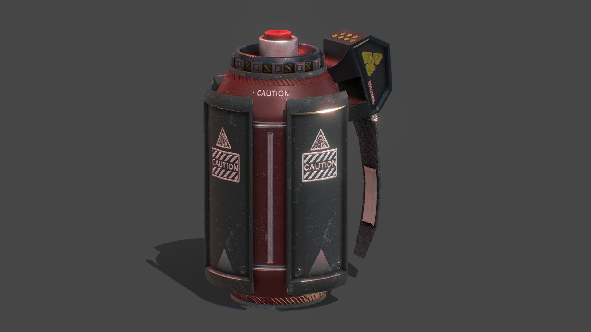 Sci-fi Explosive Grenade - 3D model by dreadshadow [dbd6dfe] - Sketchfab